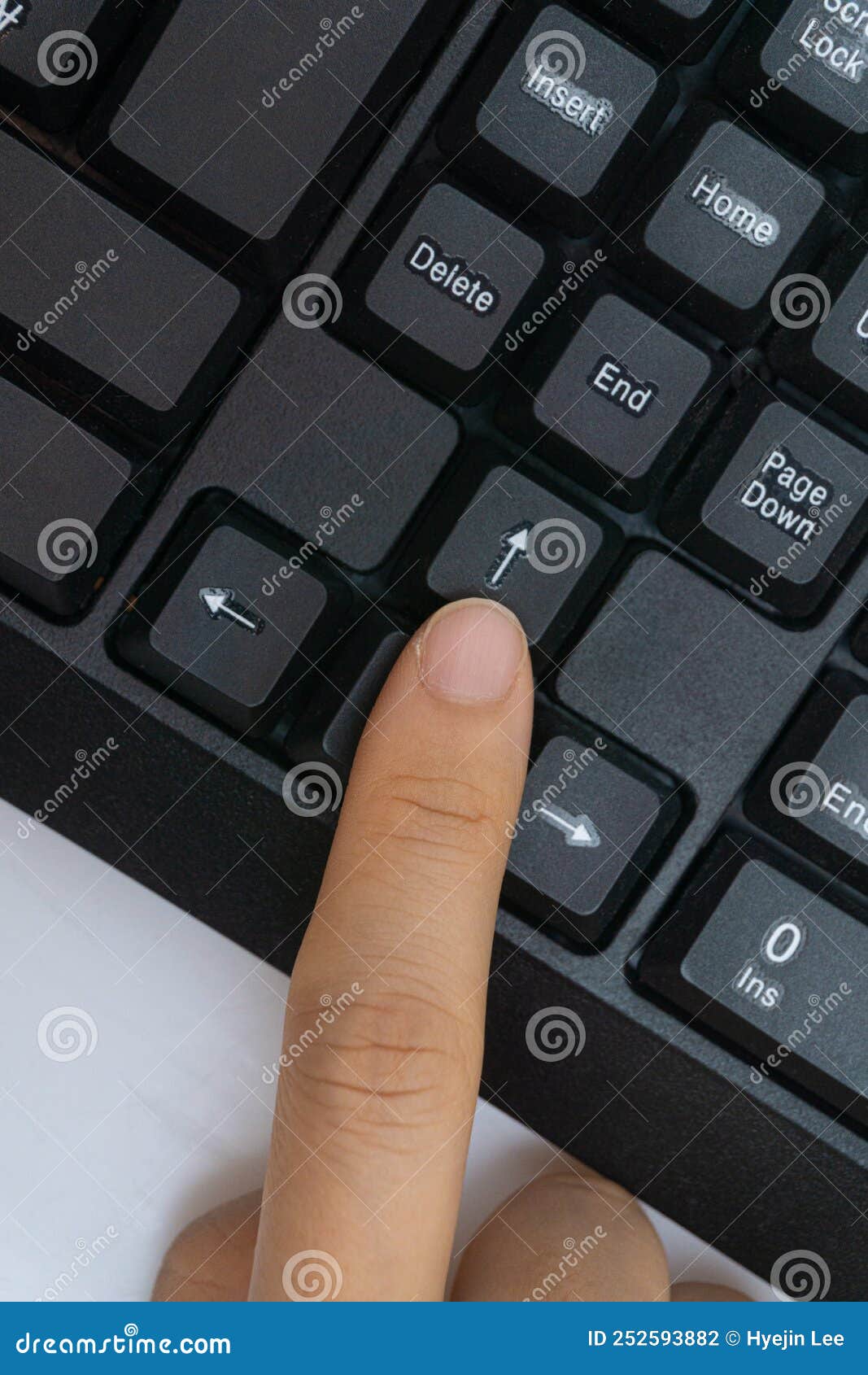 Finger Holding Computer Keyboard Stock Photo - Image of business ...
