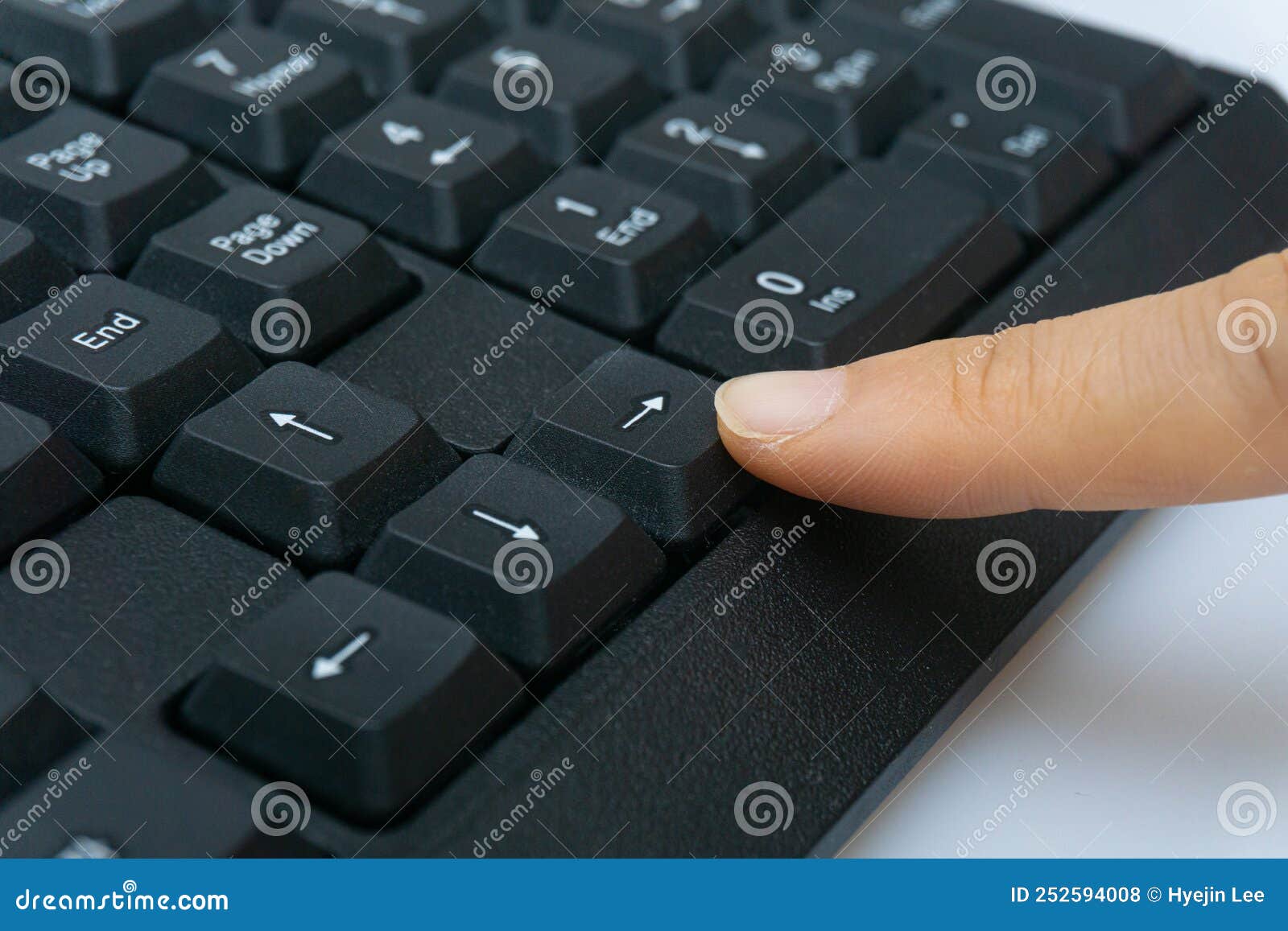 Finger Holding Computer Keyboard Stock Photo - Image of concepts, brand ...