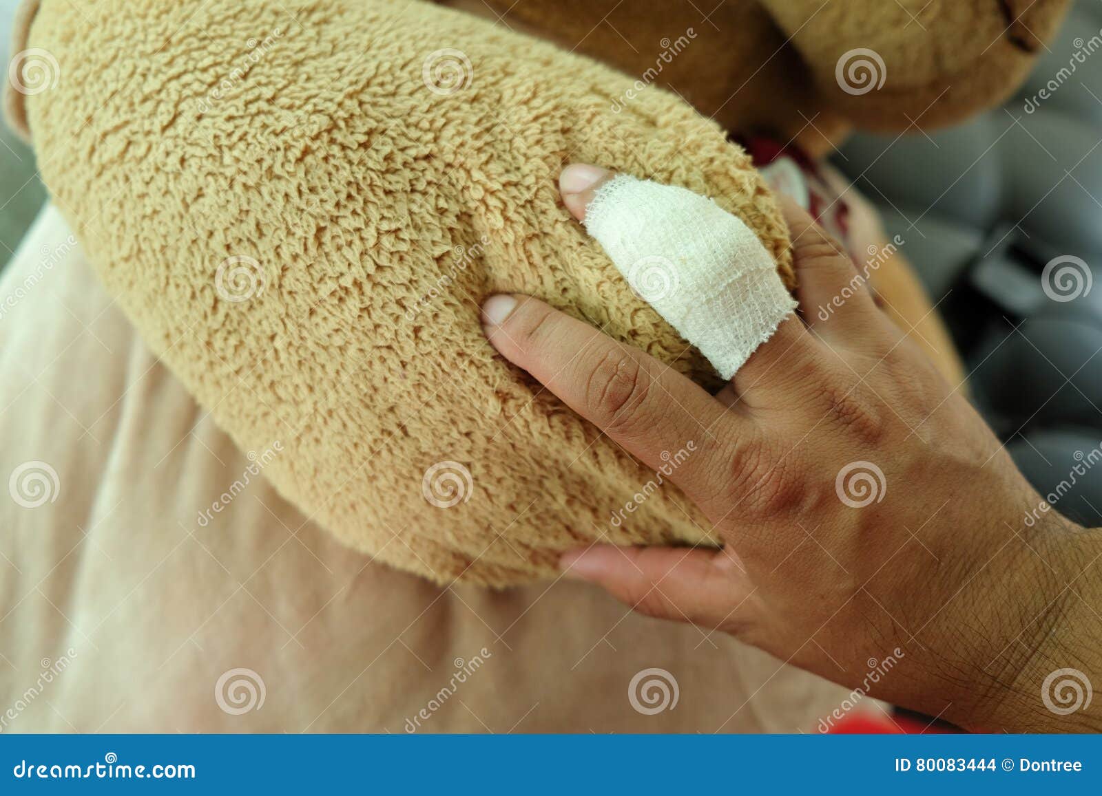 Finger Injury with Bandage. Stock Photo - Image of bleed, medical: 80083444
