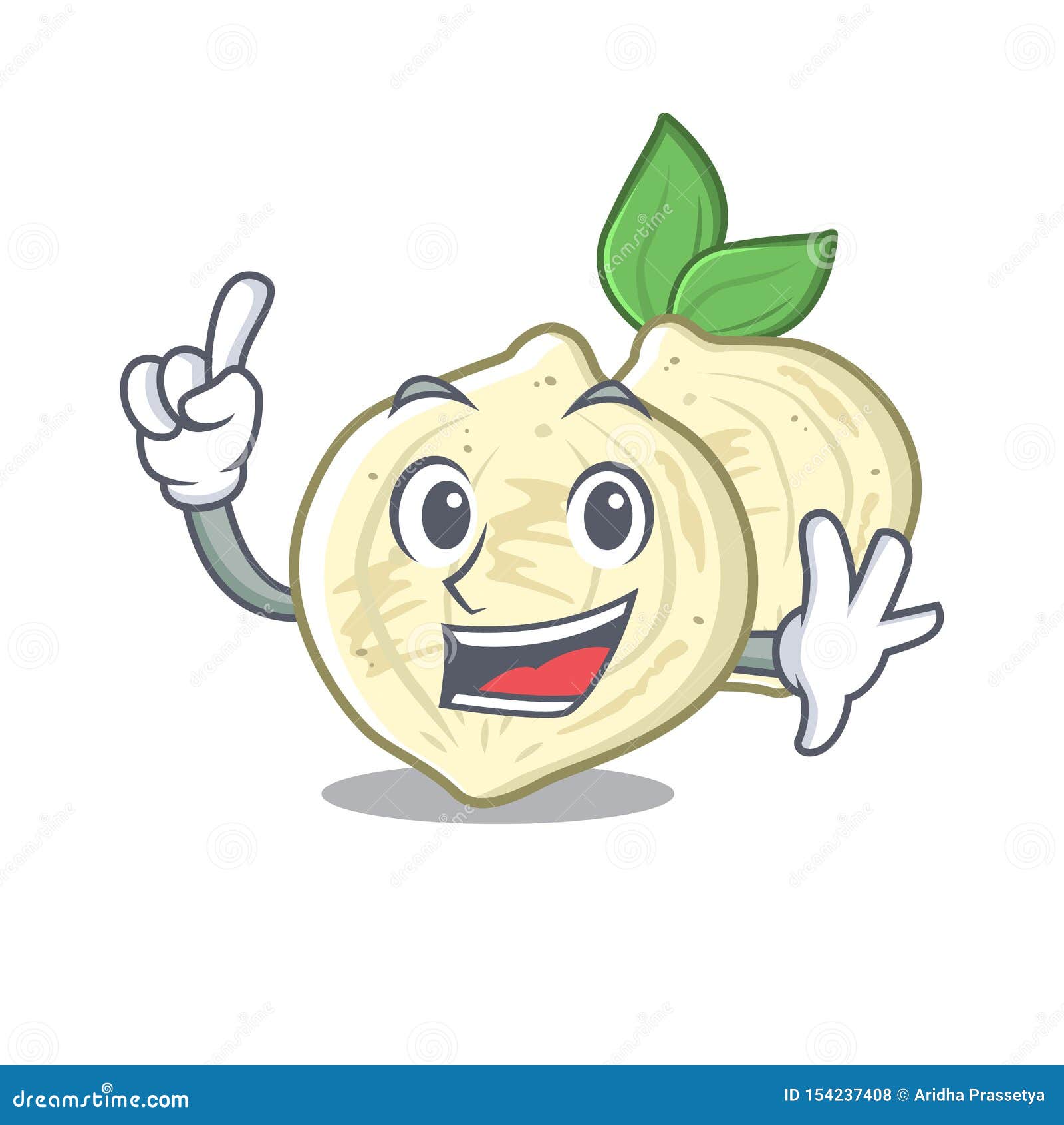 Finger Jicama in the a Cartoon Shape Stock Vector - Illustration of ...