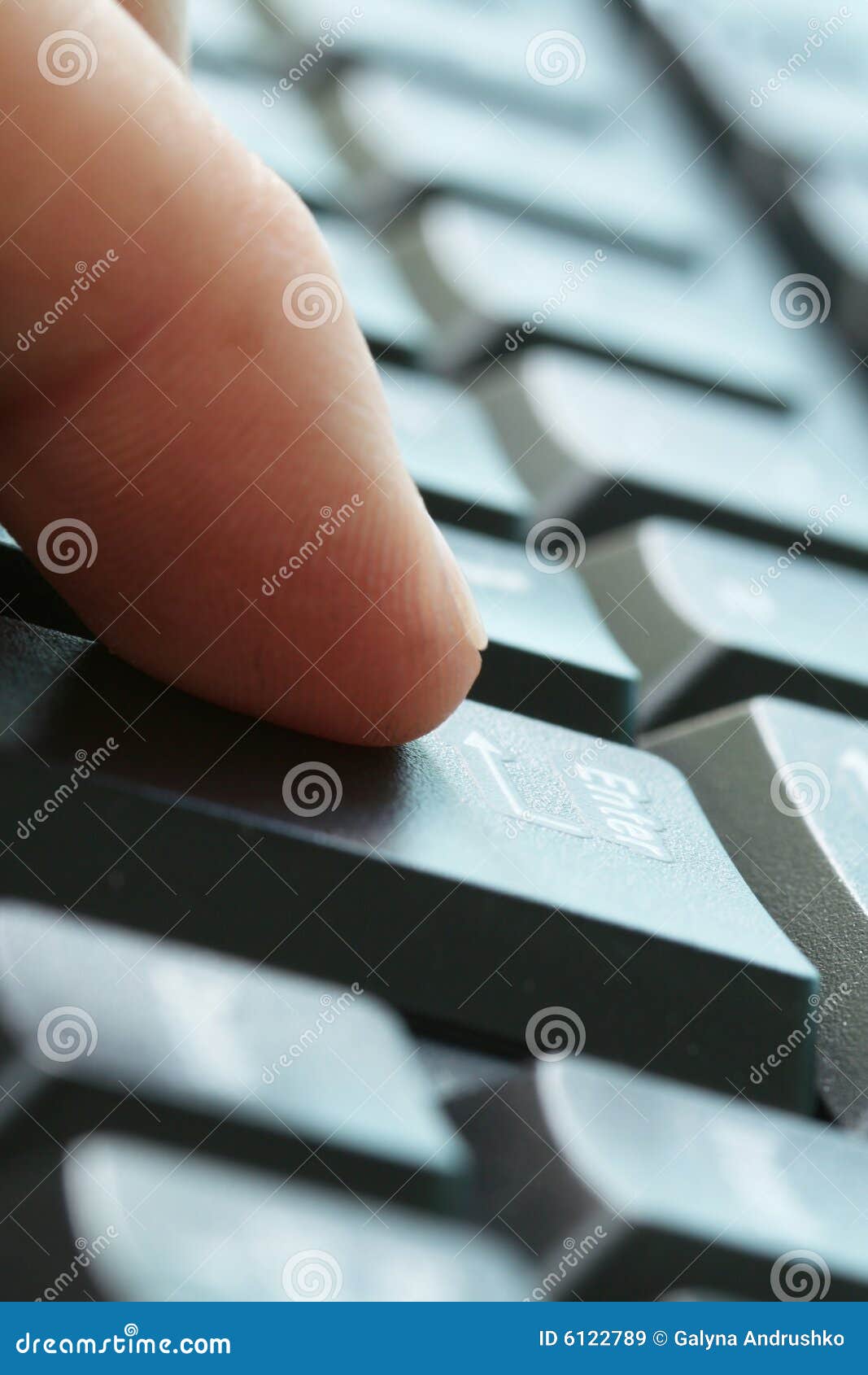 Finger on keyboard stock image. Image of technical, employee - 6122789