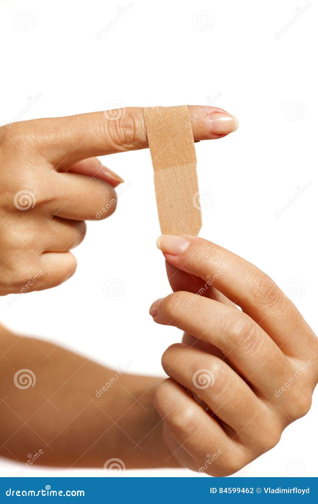 Finger lastimado foto de archivo. Imagen de venda, cure - 84599462