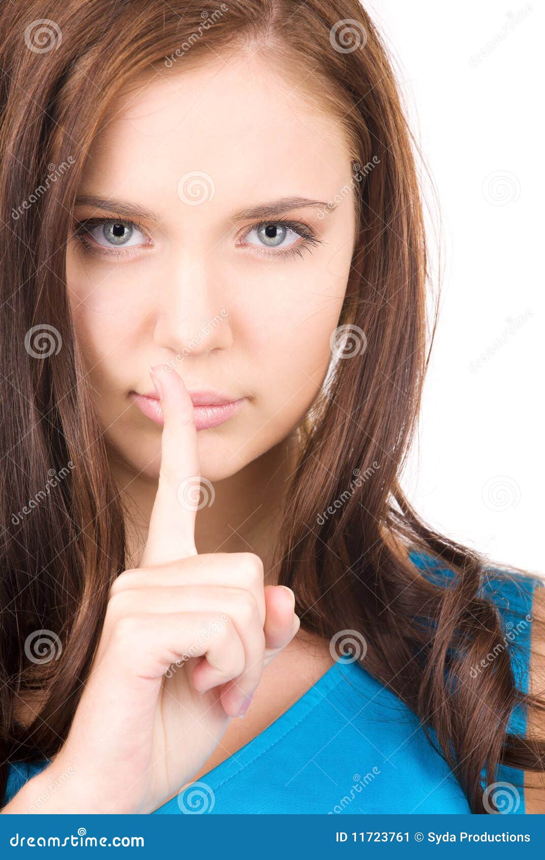 Finger on lips stock image. Image of gesture, closeup - 11723761