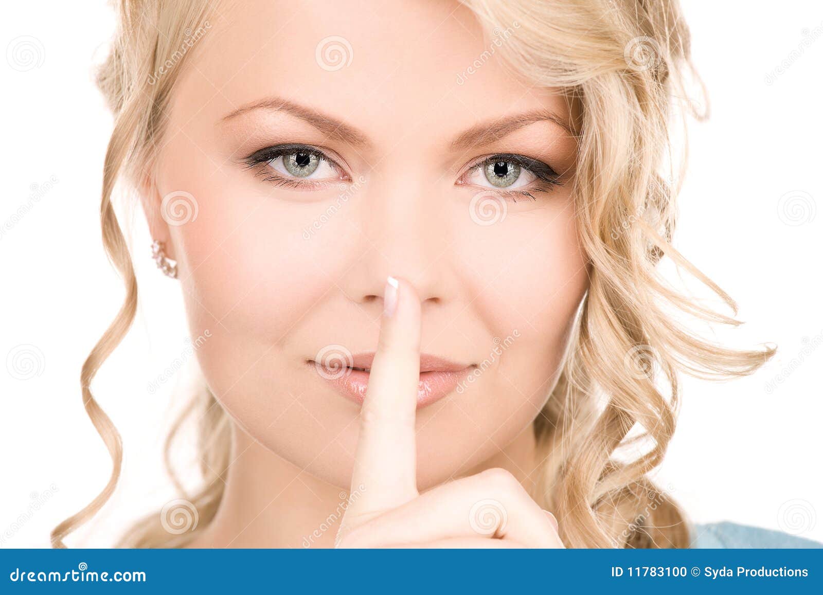 Finger on lips stock photo. Image of gorgeous, beautiful - 11783100