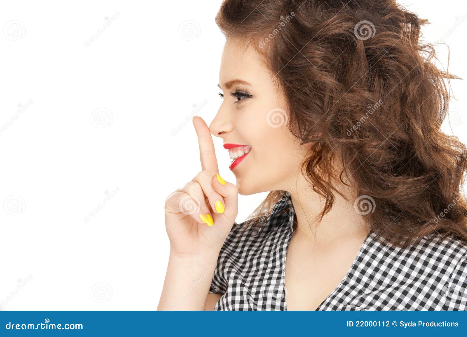 Finger on lips stock photo. Image of finger, mysterious - 22000112