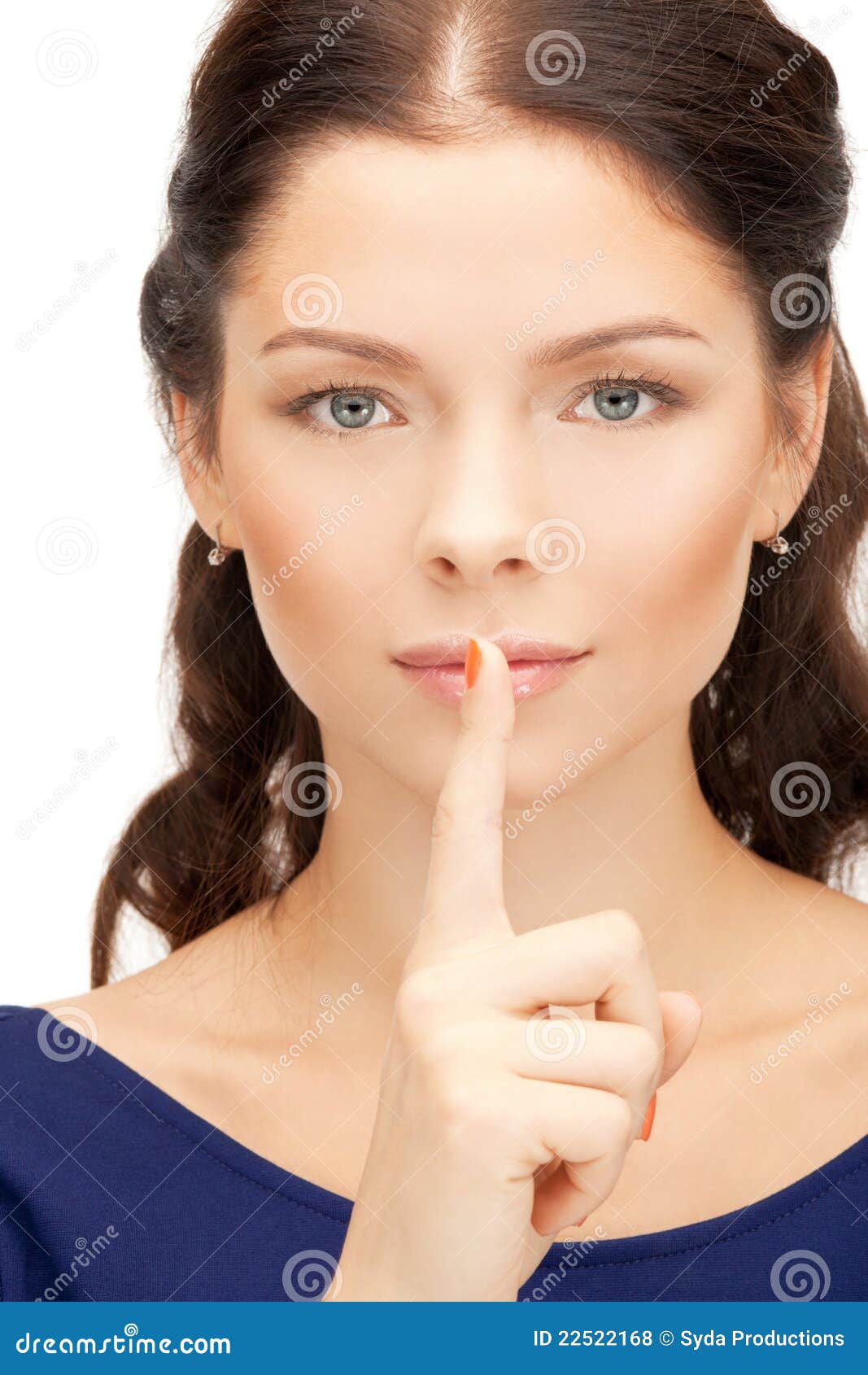 Finger on lips stock photo. Image of hush, hand, caucasian - 22522168