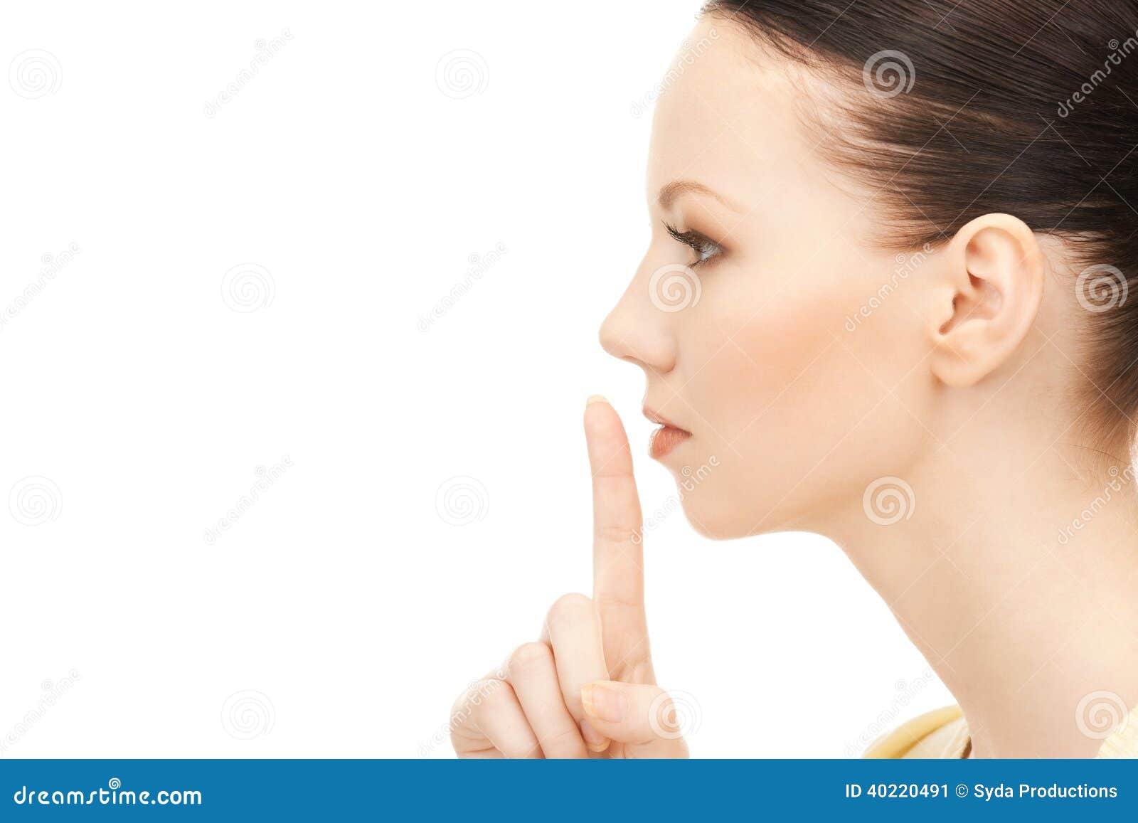 Finger on lips stock image. Image of intimate, human - 40220491