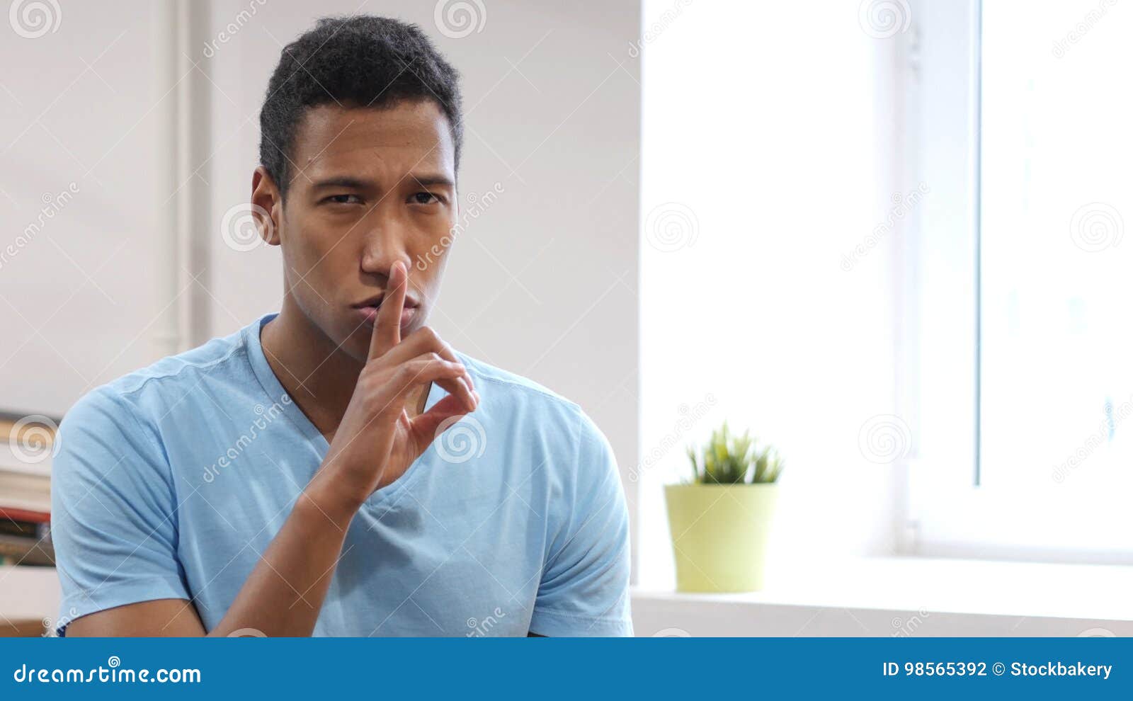Finger on Lips, Silence Gesture by Man Stock Photo - Image of designer ...