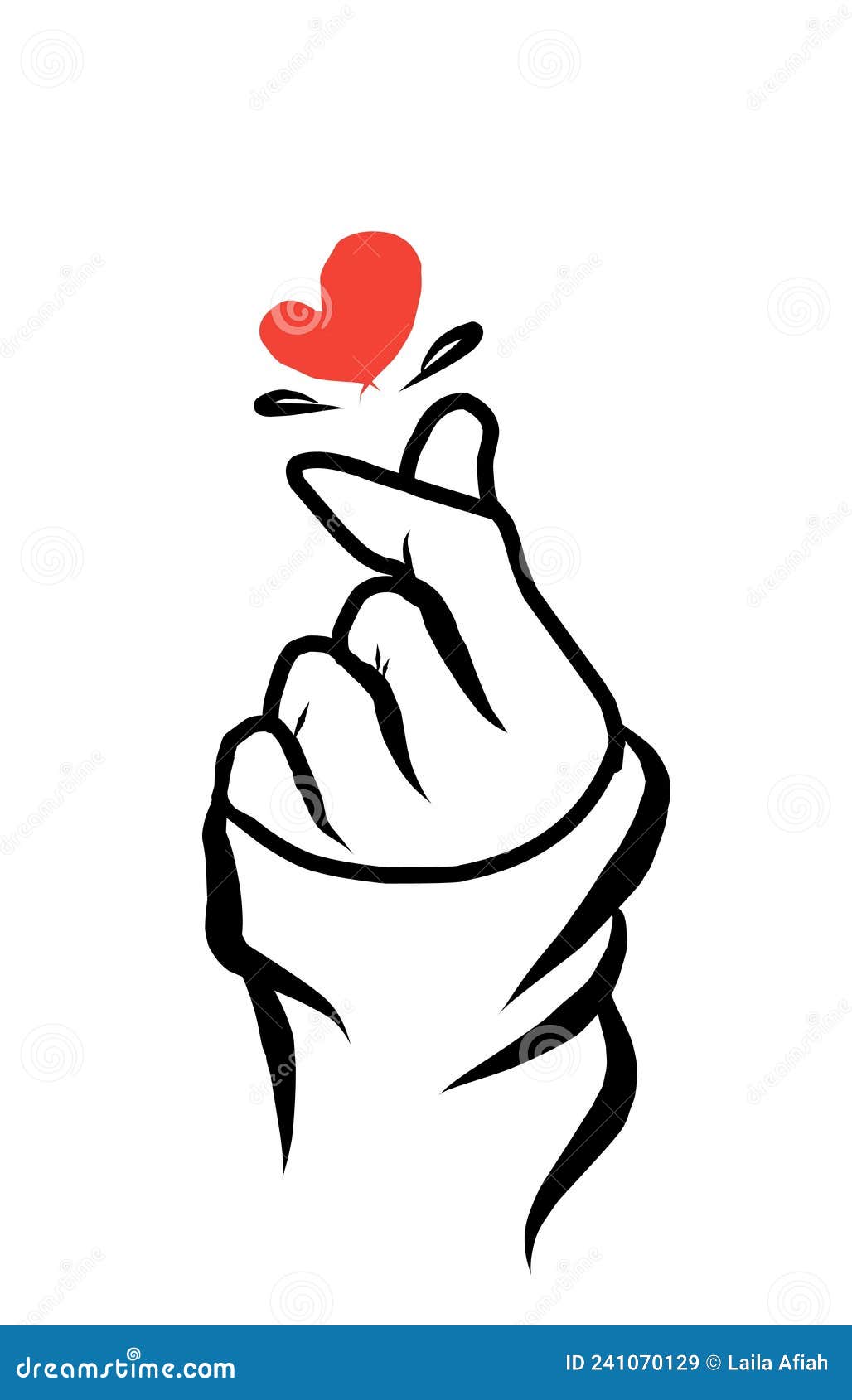 Finger Love Symbol Kpop Lover On Transparent Royalty-Free Stock ...