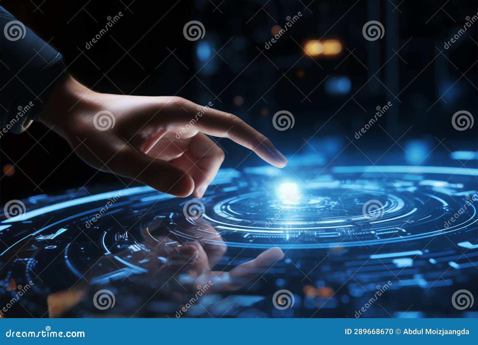 A Finger Makes Contact with a High Tech Interface, Bridging Interaction ...