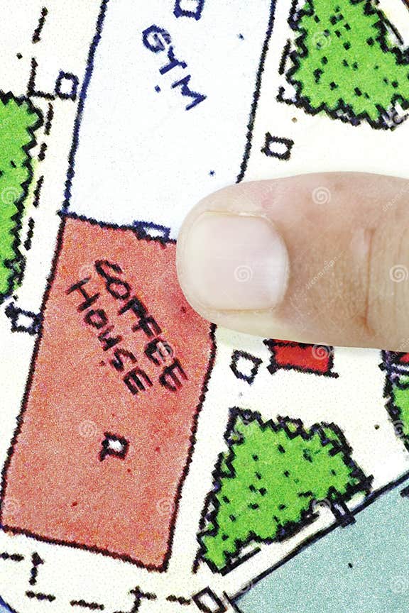 Finger on map. stock image. Image of directing, recreation - 19583571