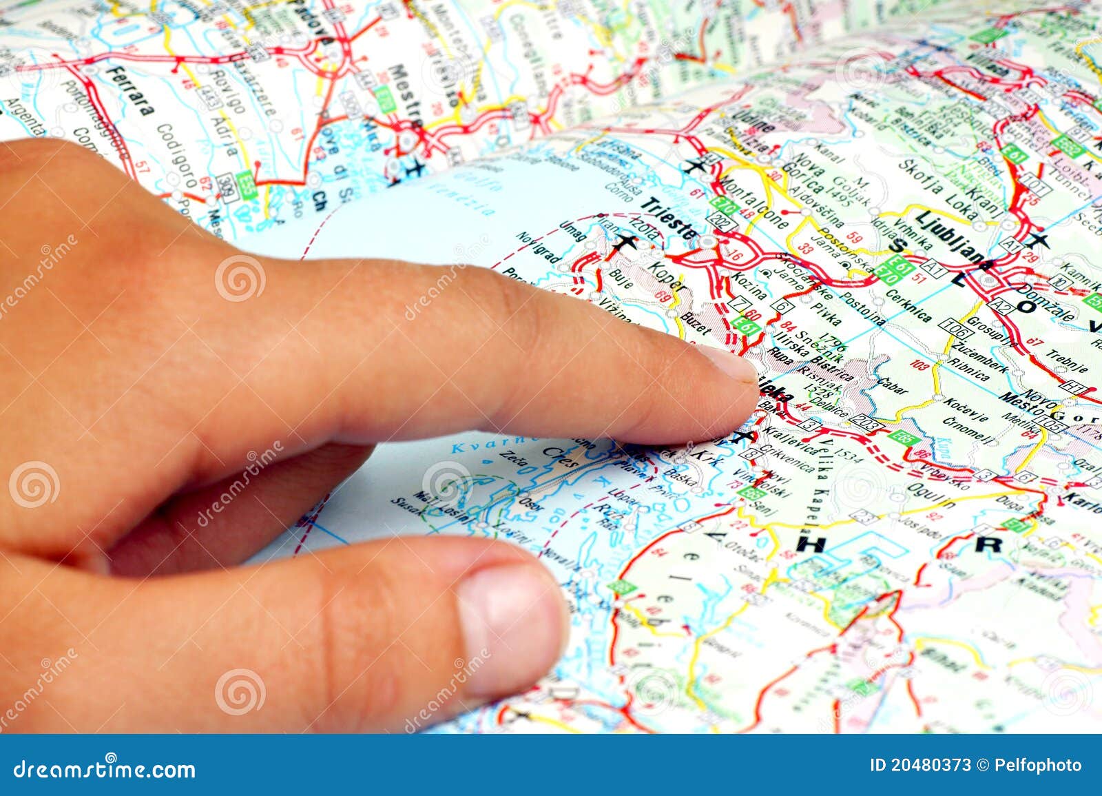 Finger on the map stock image. Image of journey, adventure - 20480373