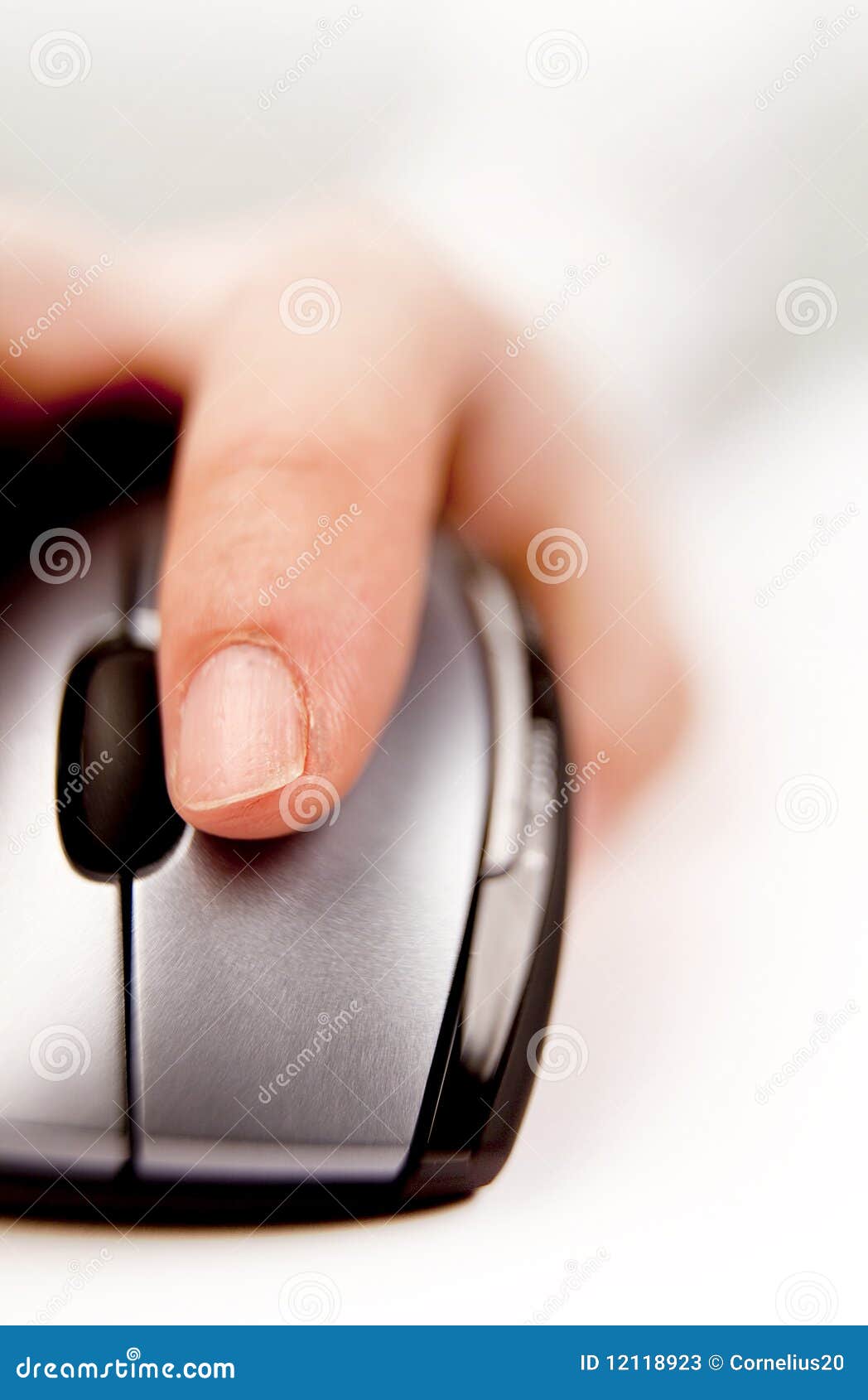 Finger on mouse stock image. Image of close, component - 12118923