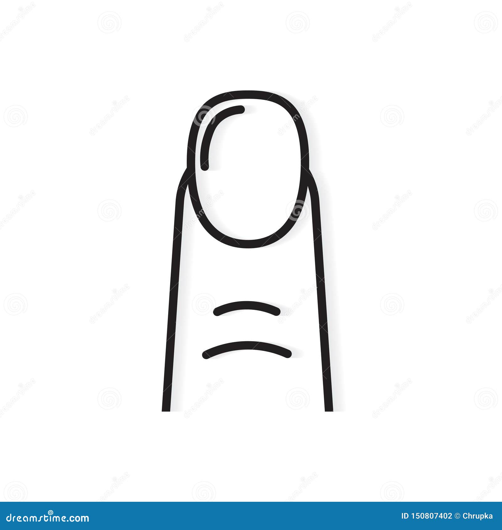 Finger nail icon stock vector. Illustration of saloon - 150807402