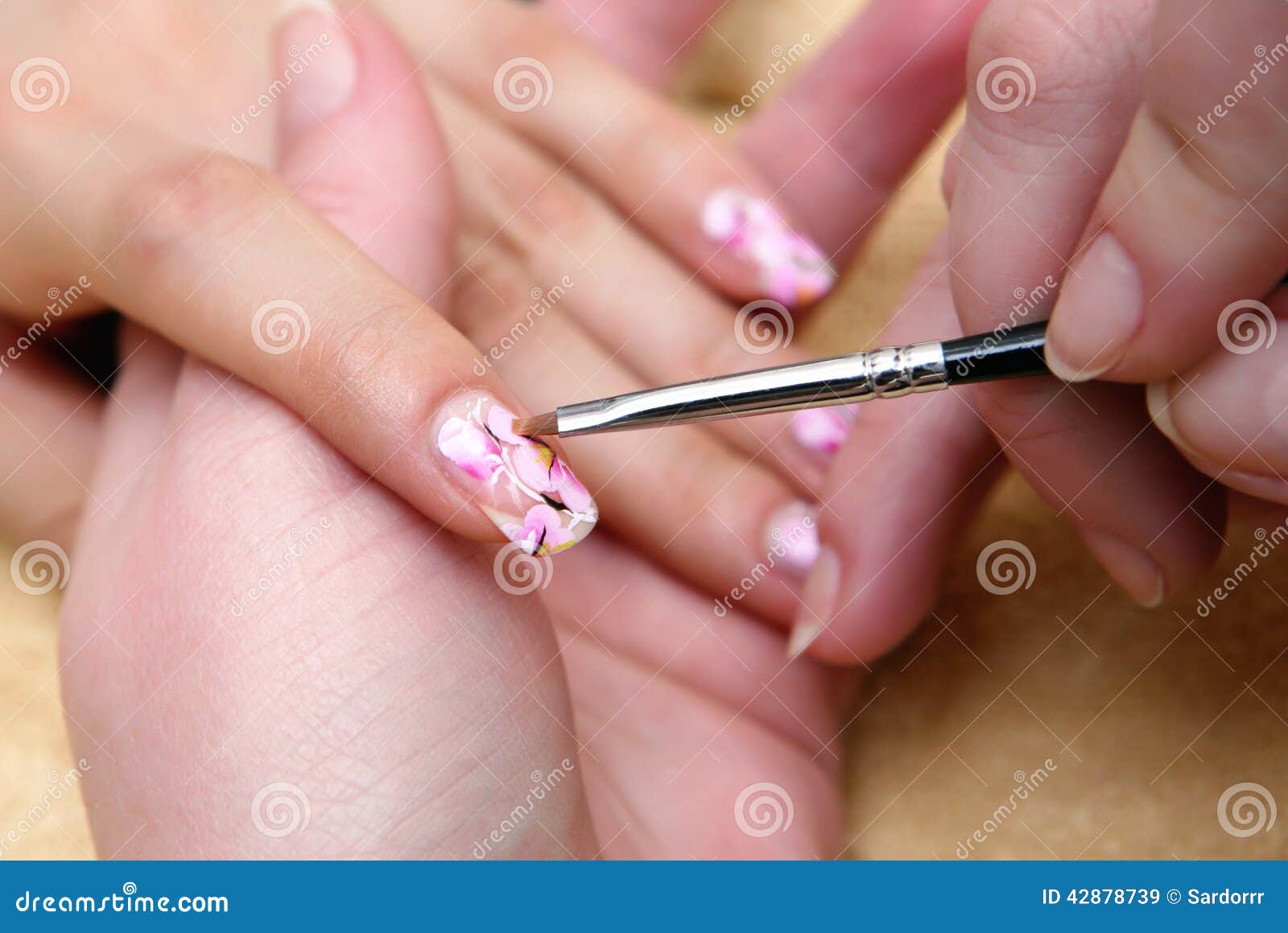 Finger nail manicure stock image. Image of closeup, hand - 42878739