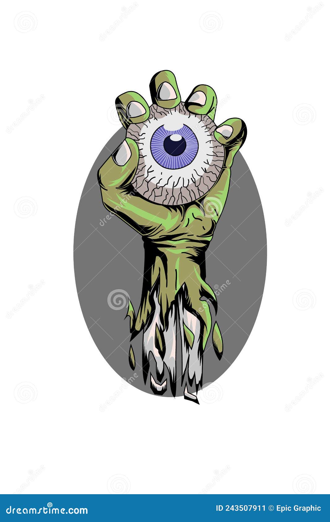 Finger with One Eye Vector Illustration Stock Vector - Illustration of ...