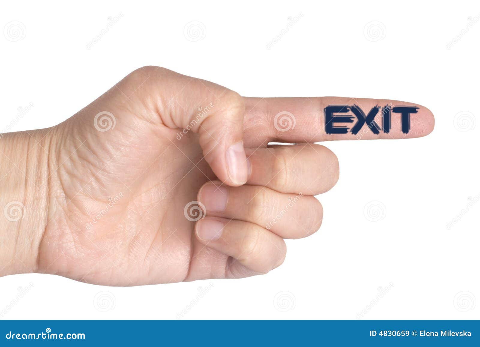Finger point exit sign stock image. Image of black, path - 4830659
