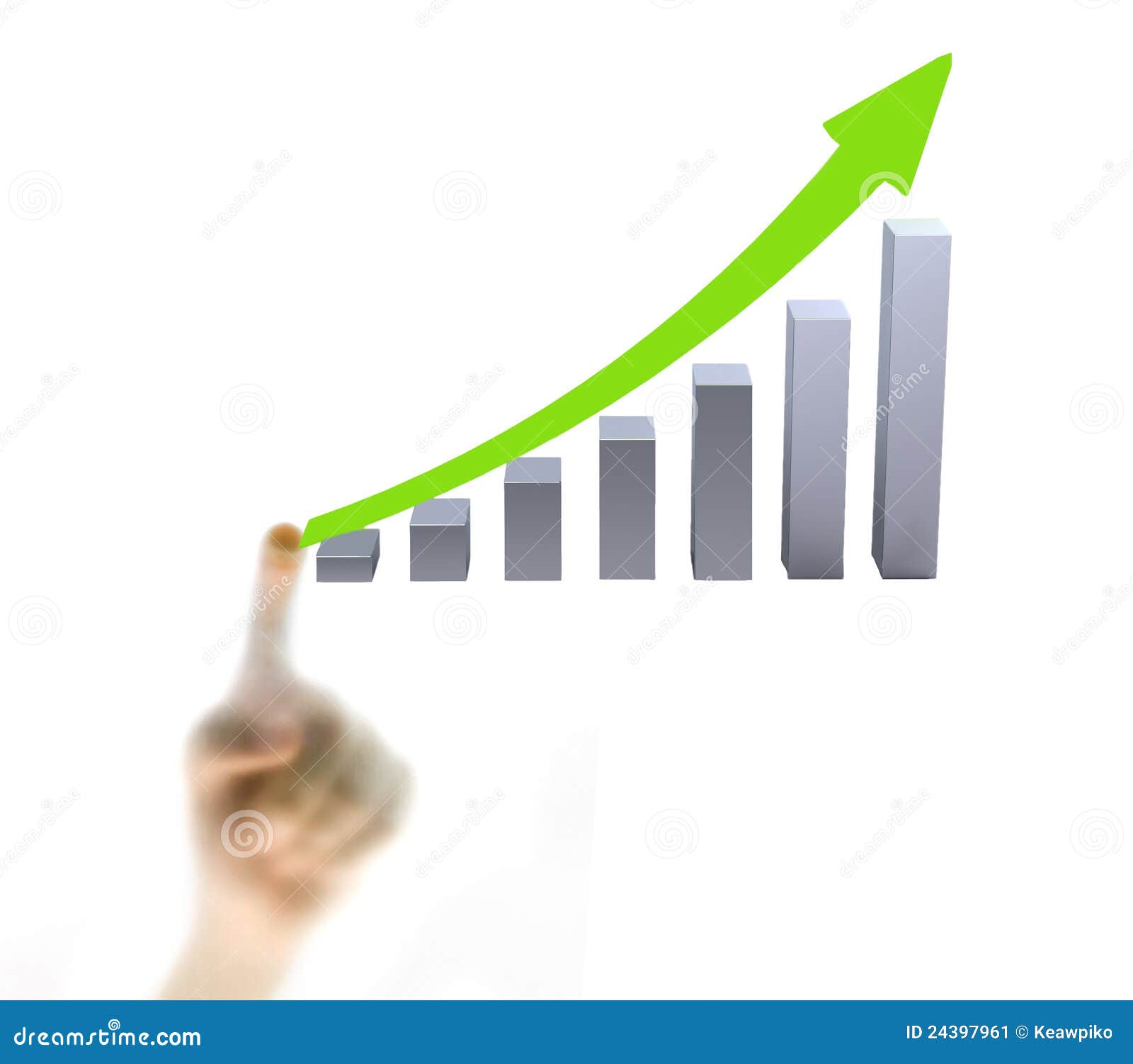 Finger point on graph stock image. Image of hand, business - 24397961