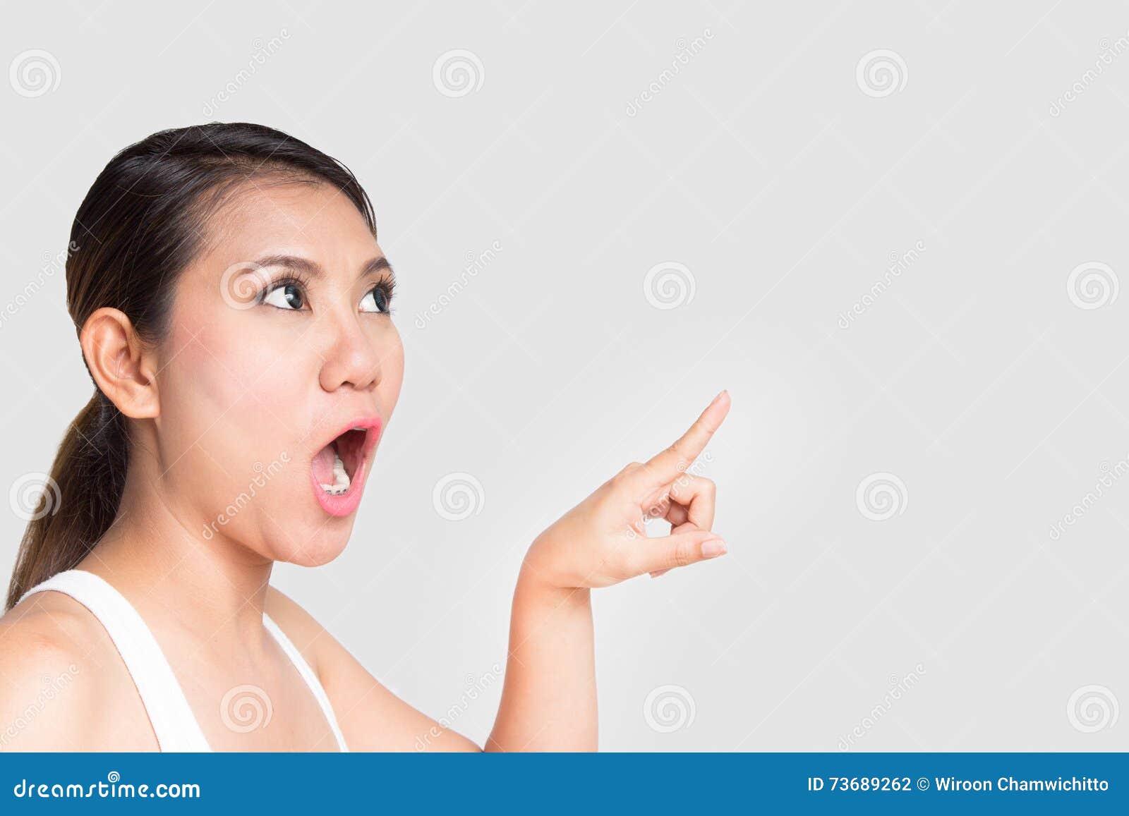 Finger point up stock photo. Image of extend, enlarge - 73689262