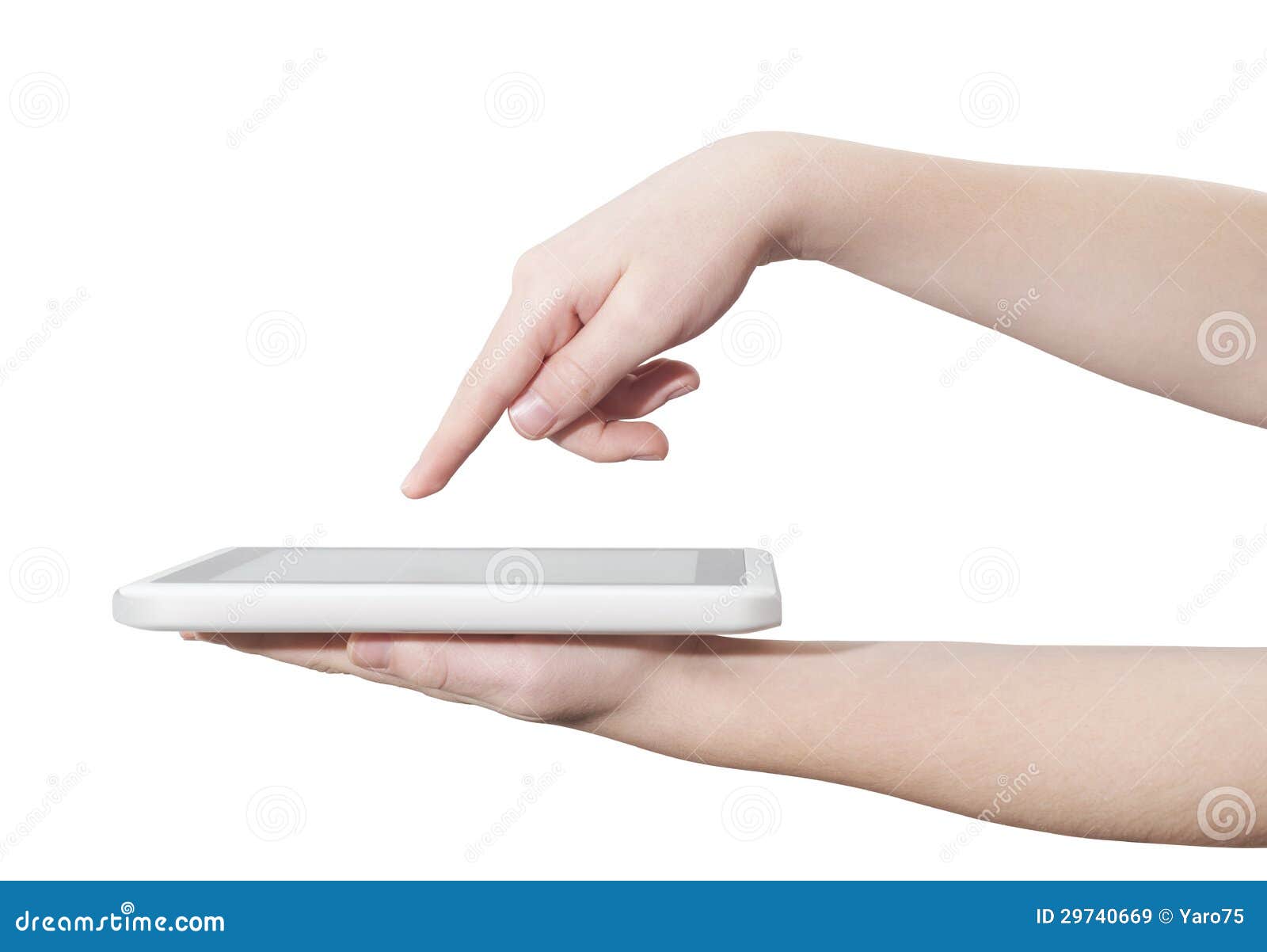 Finger touching screen stock image. Image of display - 29740669