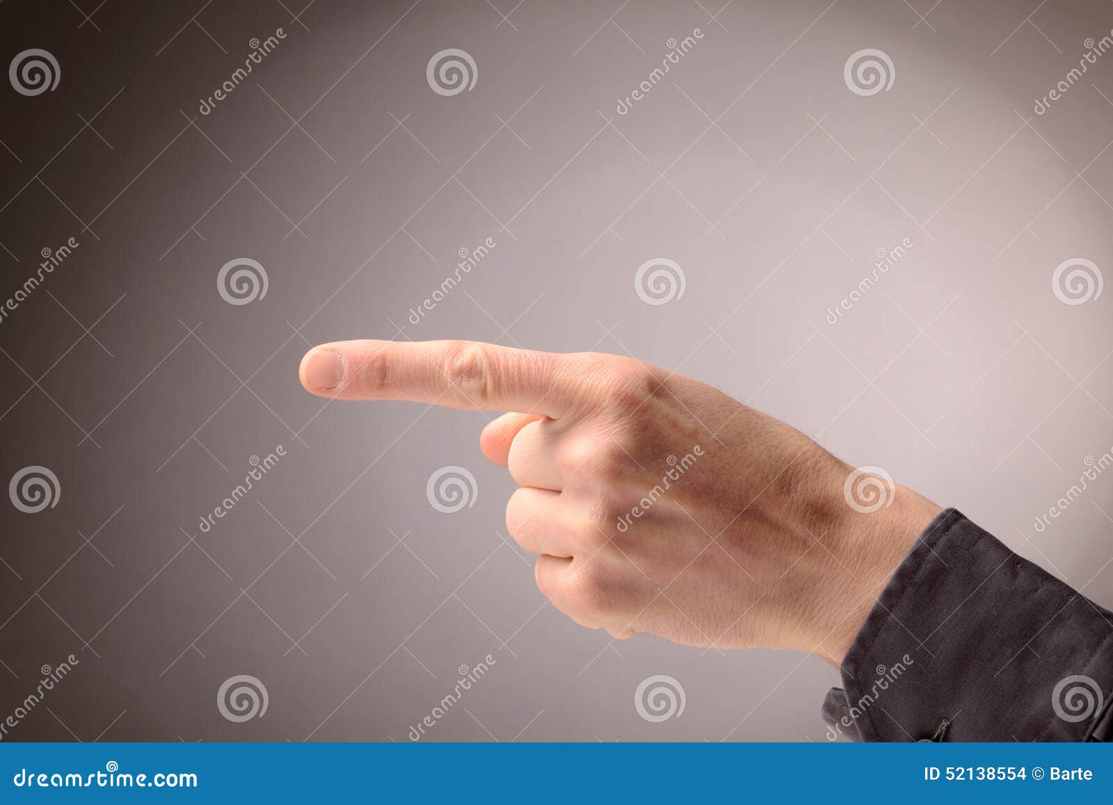 Finger pointing stock photo. Image of gesture, index - 52138554
