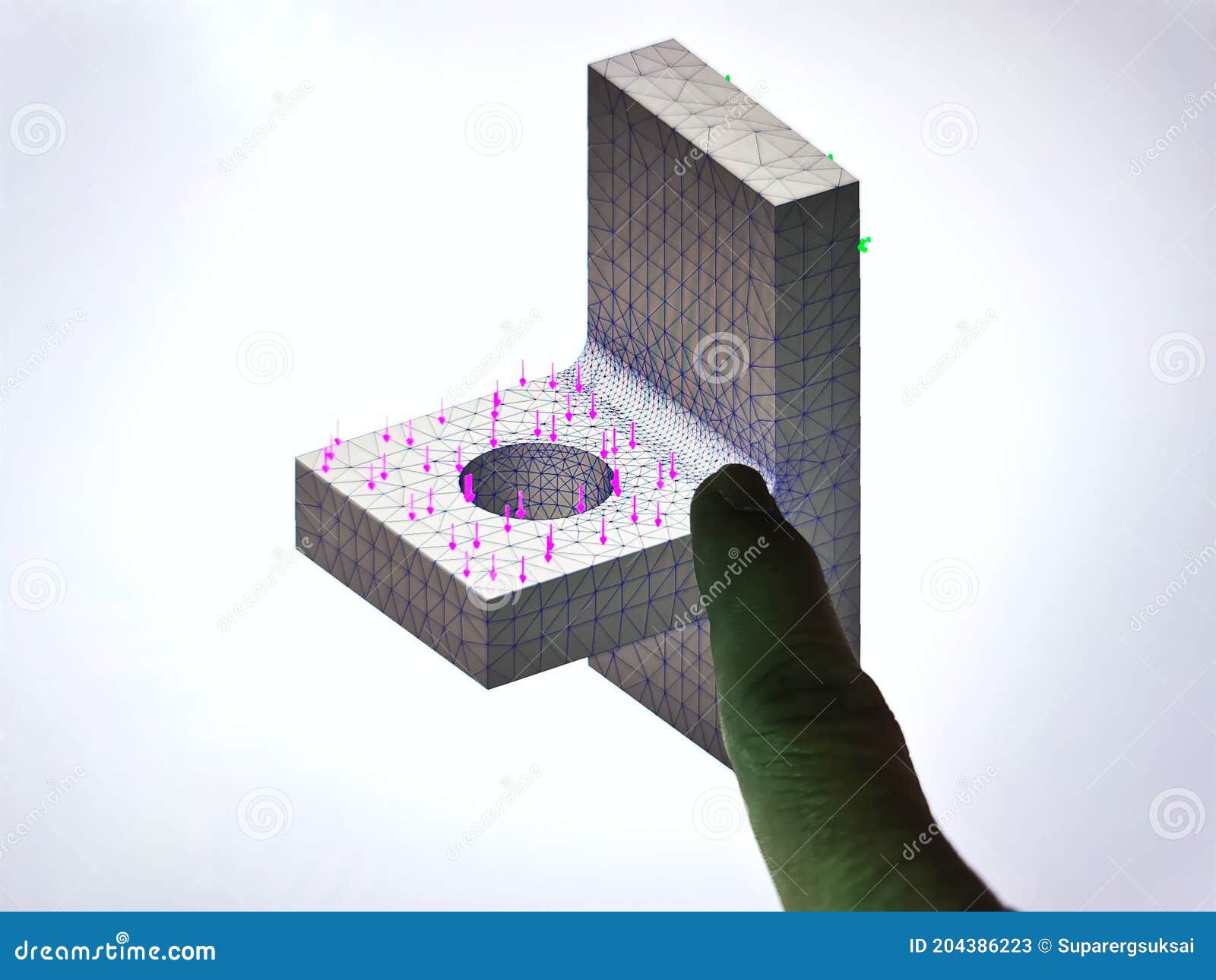 Finger Pointing at Finite Element Model with H-Adaptive Meshing ... Finger Pointing at Finite Element Model with H-Adaptive Meshing ...