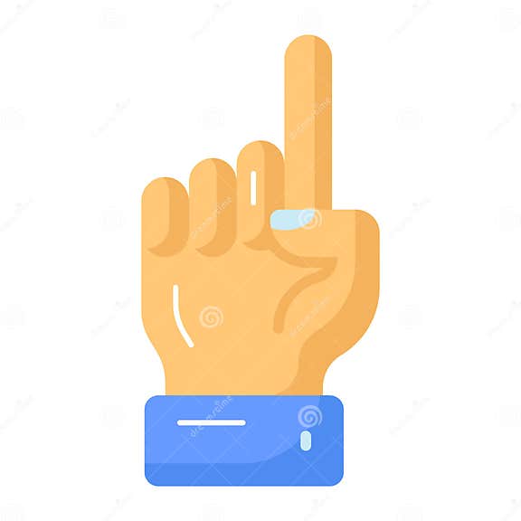 Finger Pointing Hand Gesture, Concept Vector Design of Allah is One ...