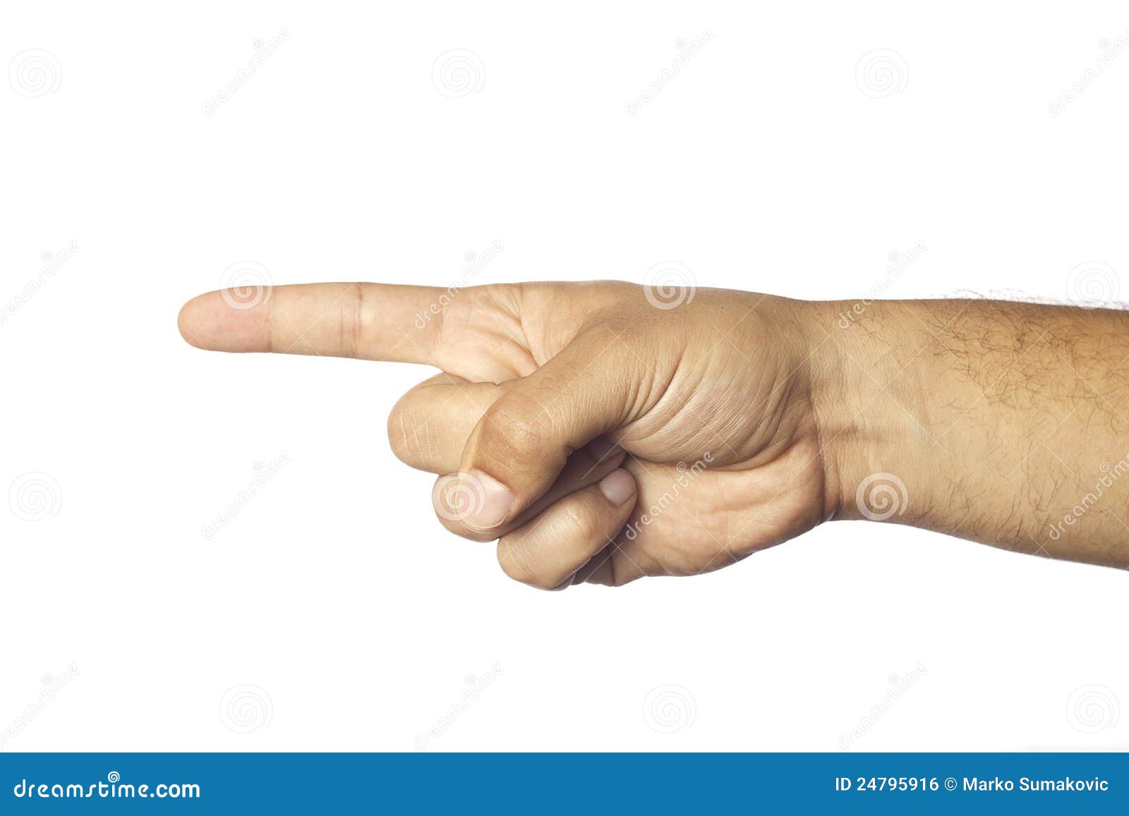 Finger pointing left stock photo. Image of finger, view - 24795916