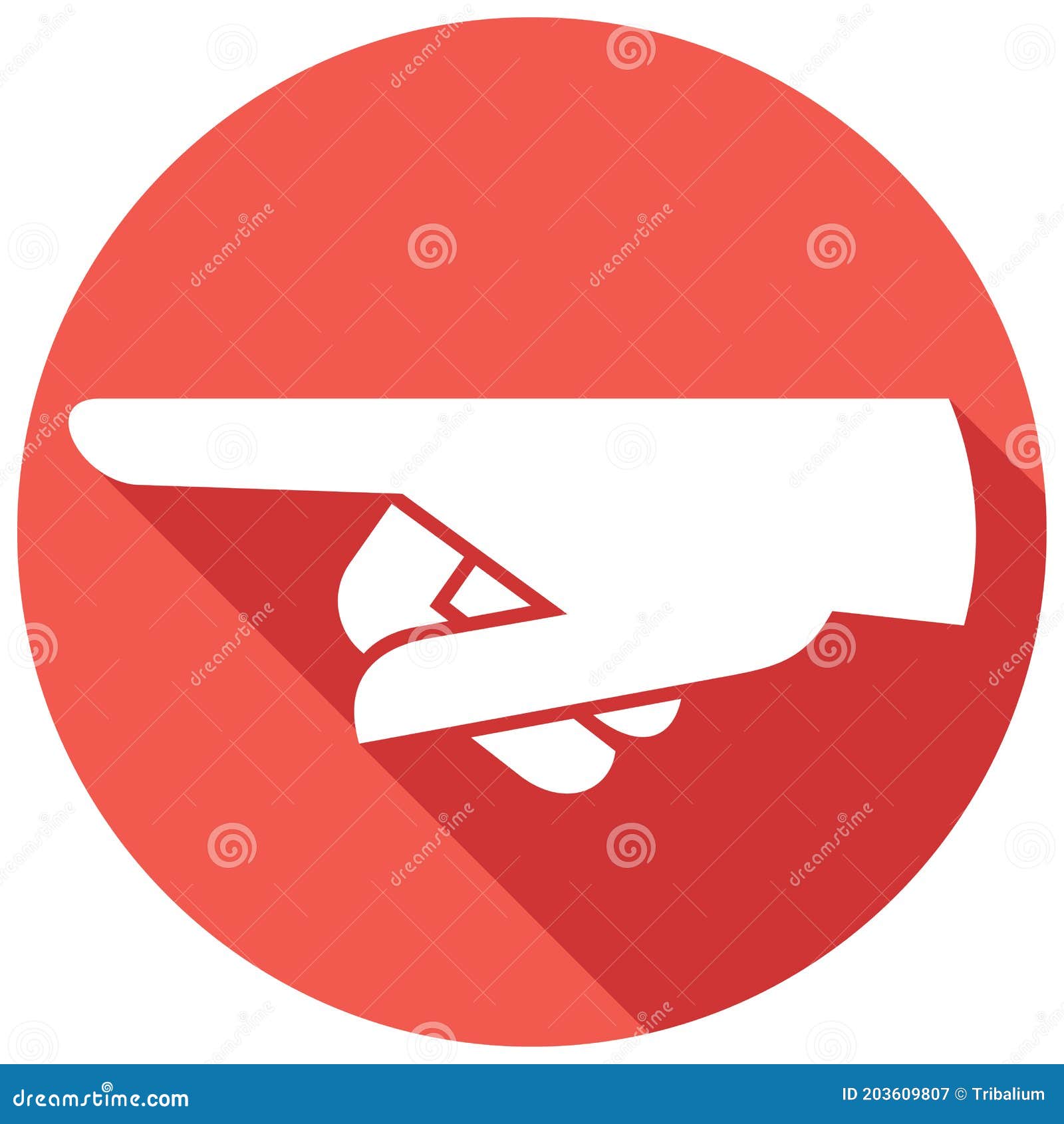 Finger Pointing Symbol Flat Icon Stock Vector - Illustration of design ...