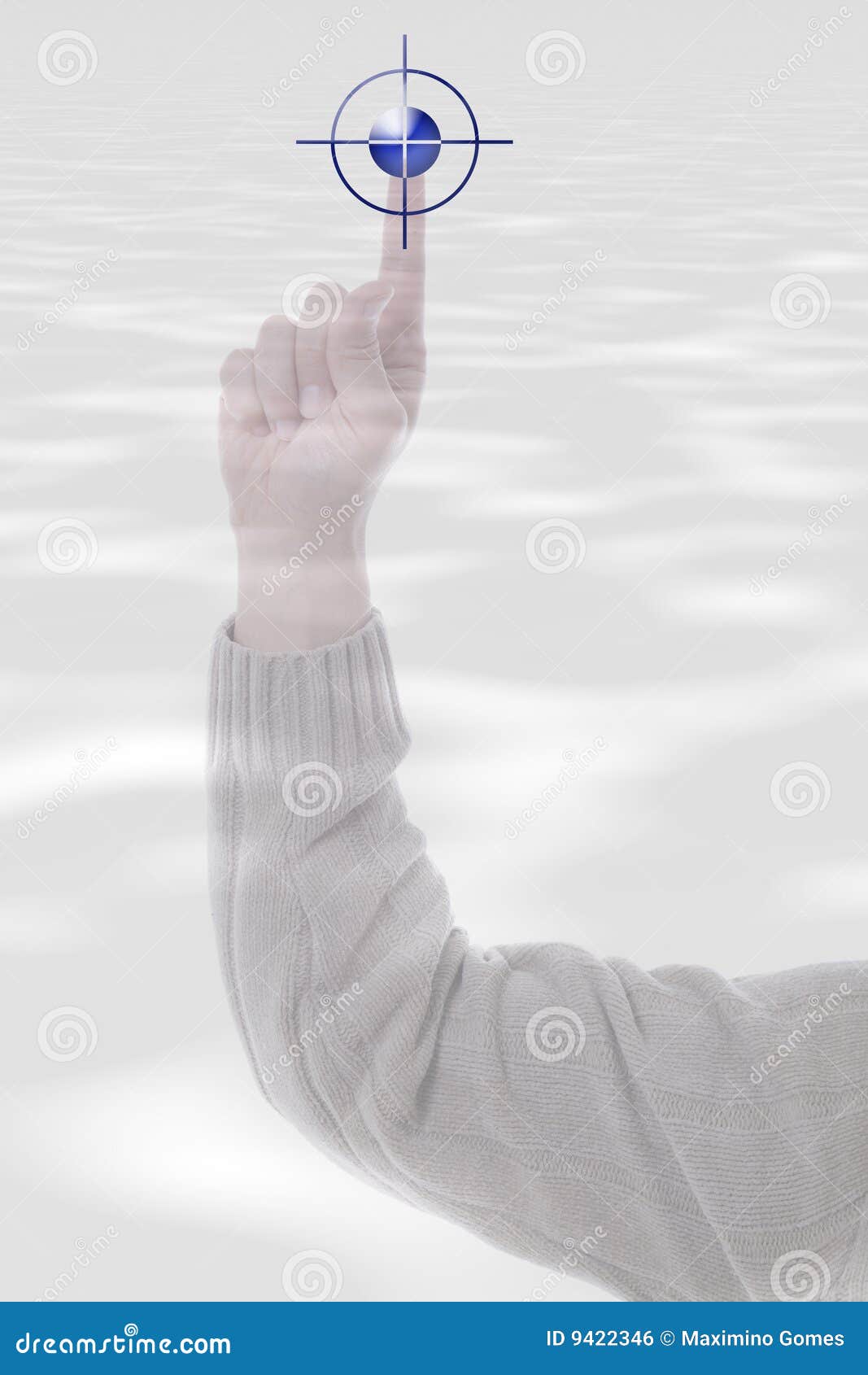 Finger pointing target stock photo. Image of concepts - 9422346