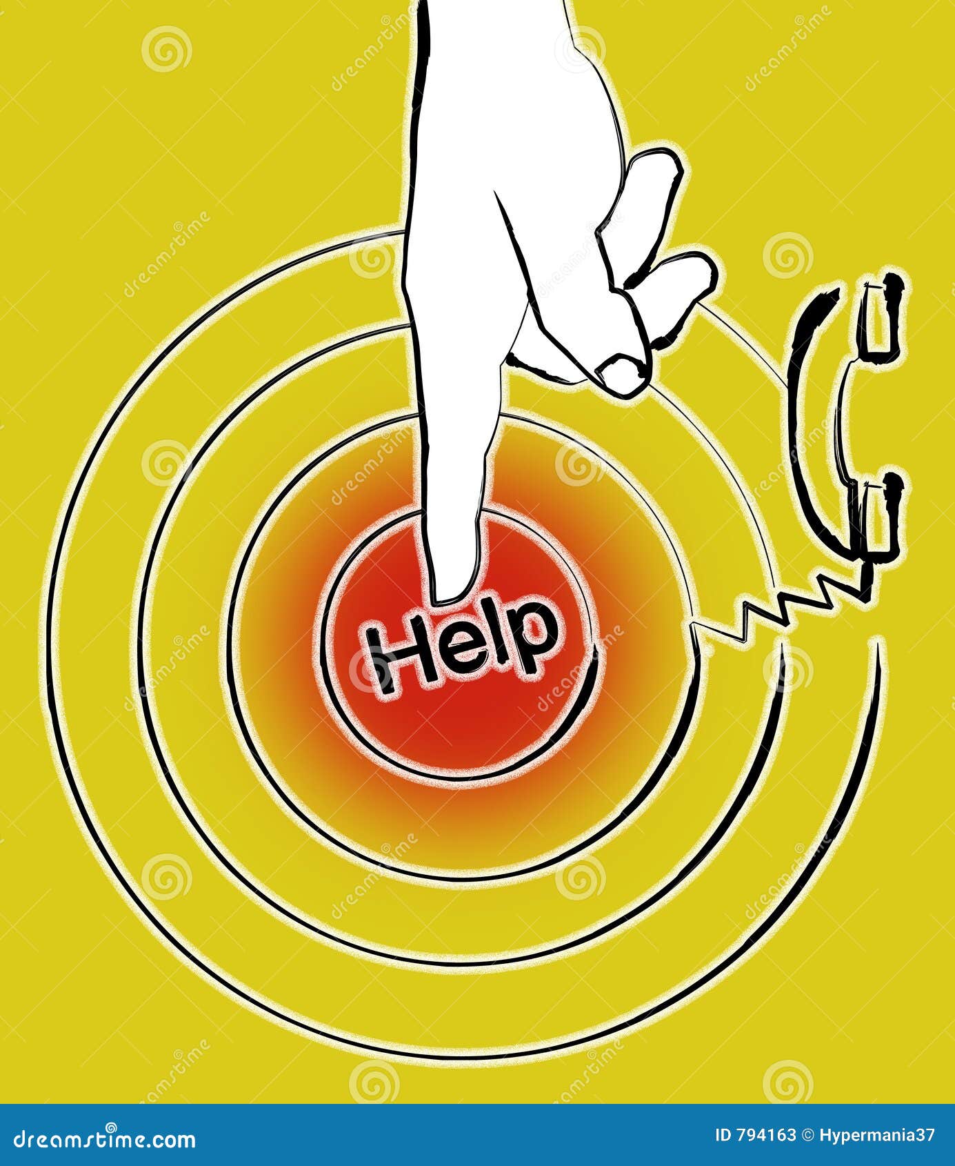 Finger pointing to help stock illustration. Illustration of help - 794163