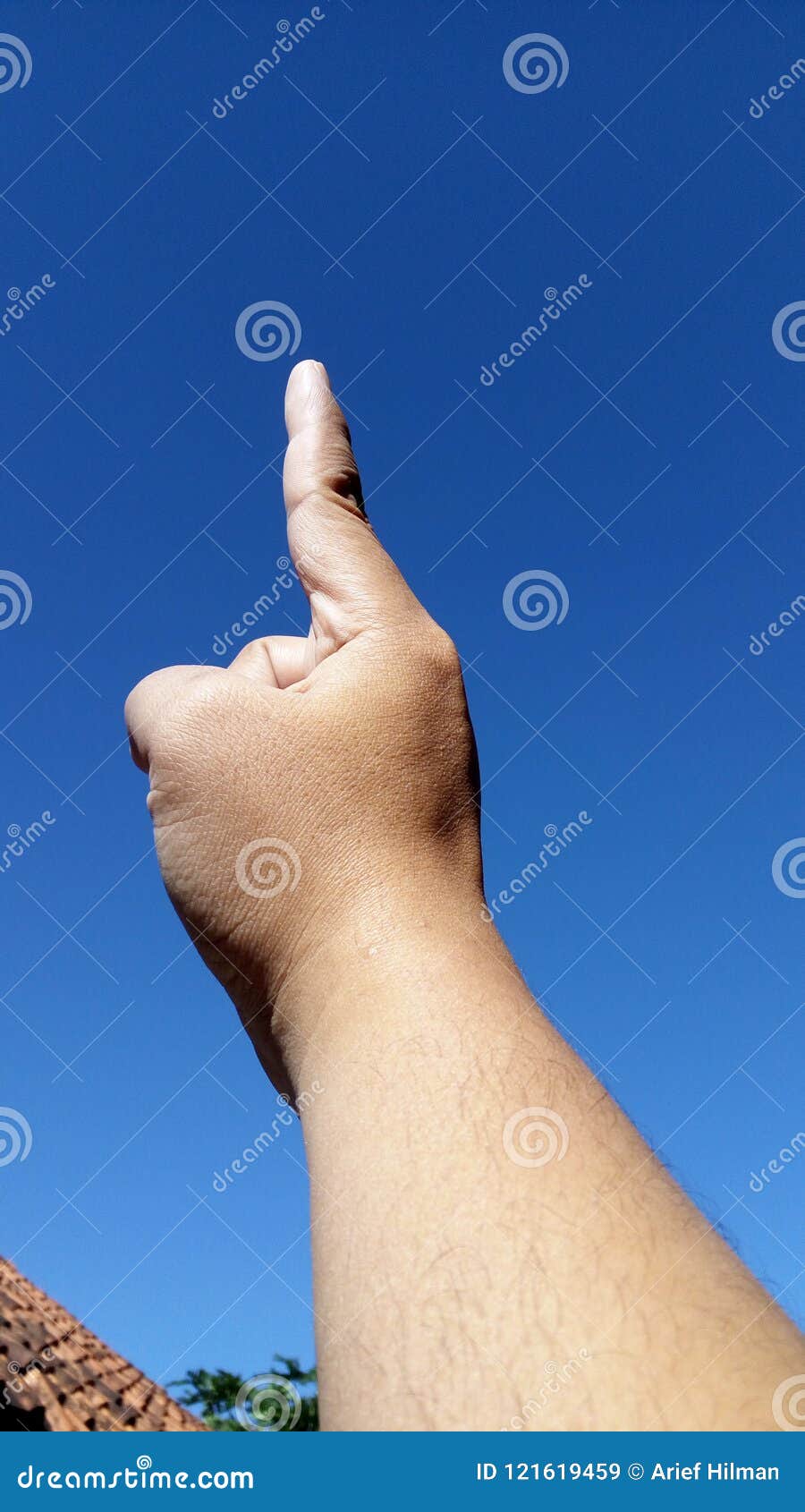 Pointing finger stock image. Image of forefinger, finger - 121619459