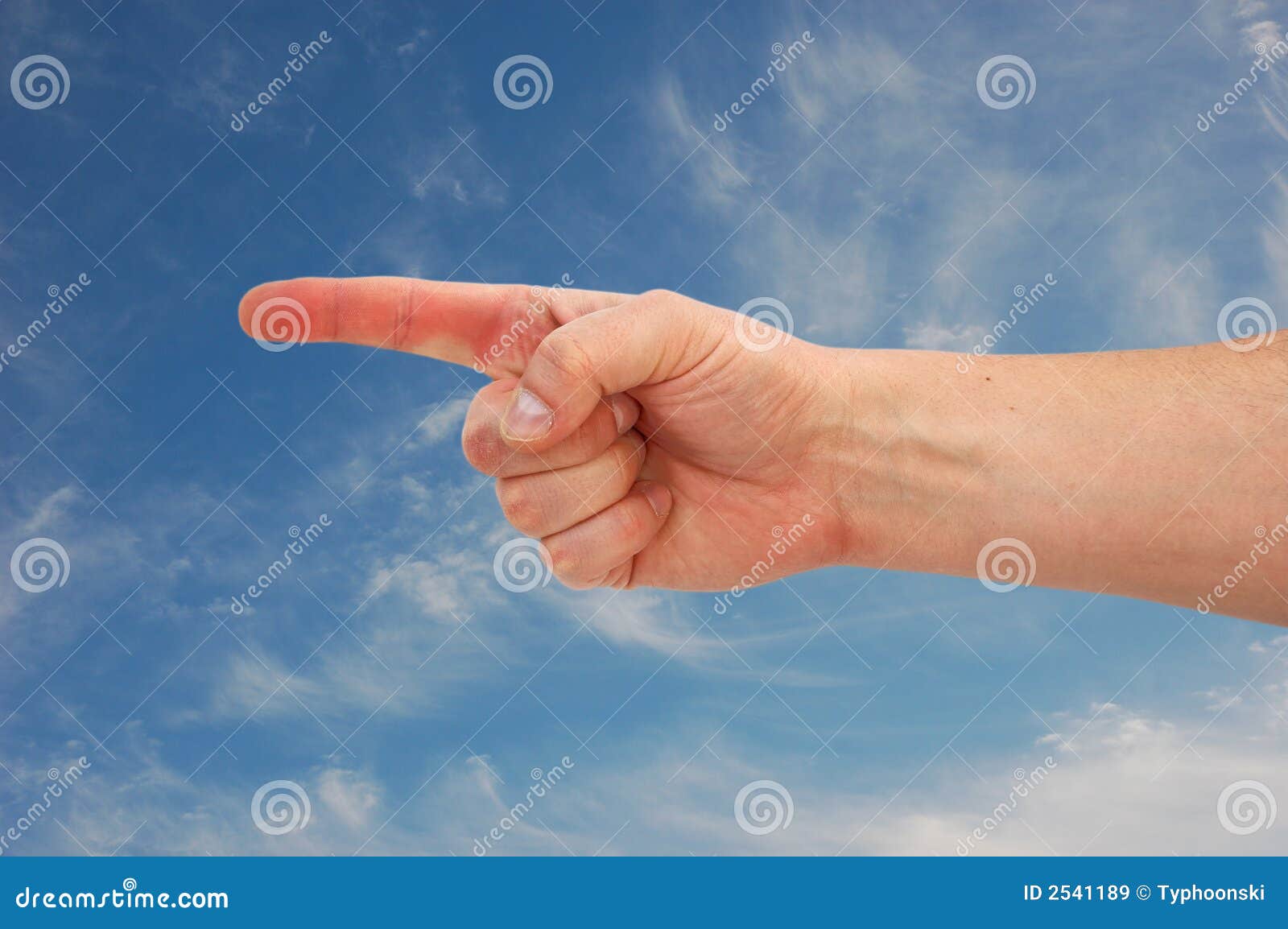 Finger Pointing the Way stock image. Image of forefinger - 2541189