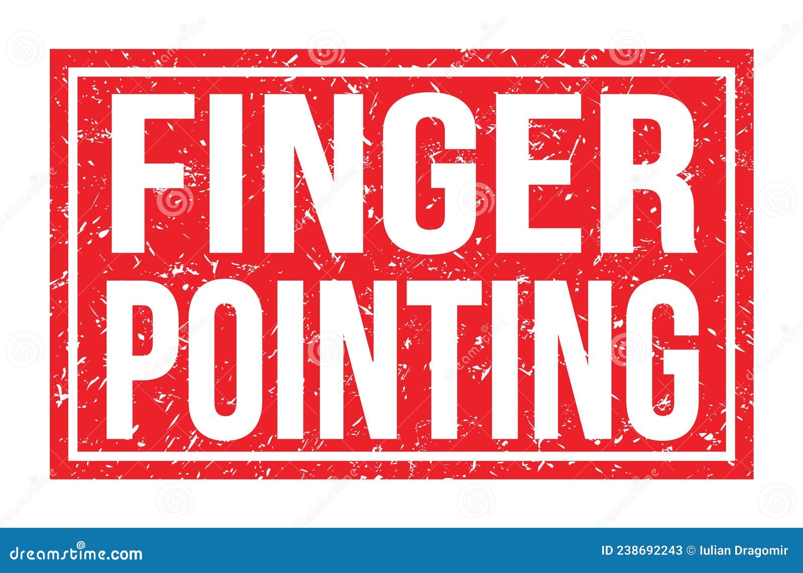 FINGER POINTING, Words On Red Rectangle Stamp Sign Royalty-Free Stock ...
