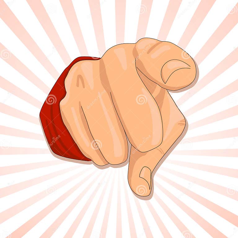 Finger is pointing at you stock vector. Illustration of illustrations ...