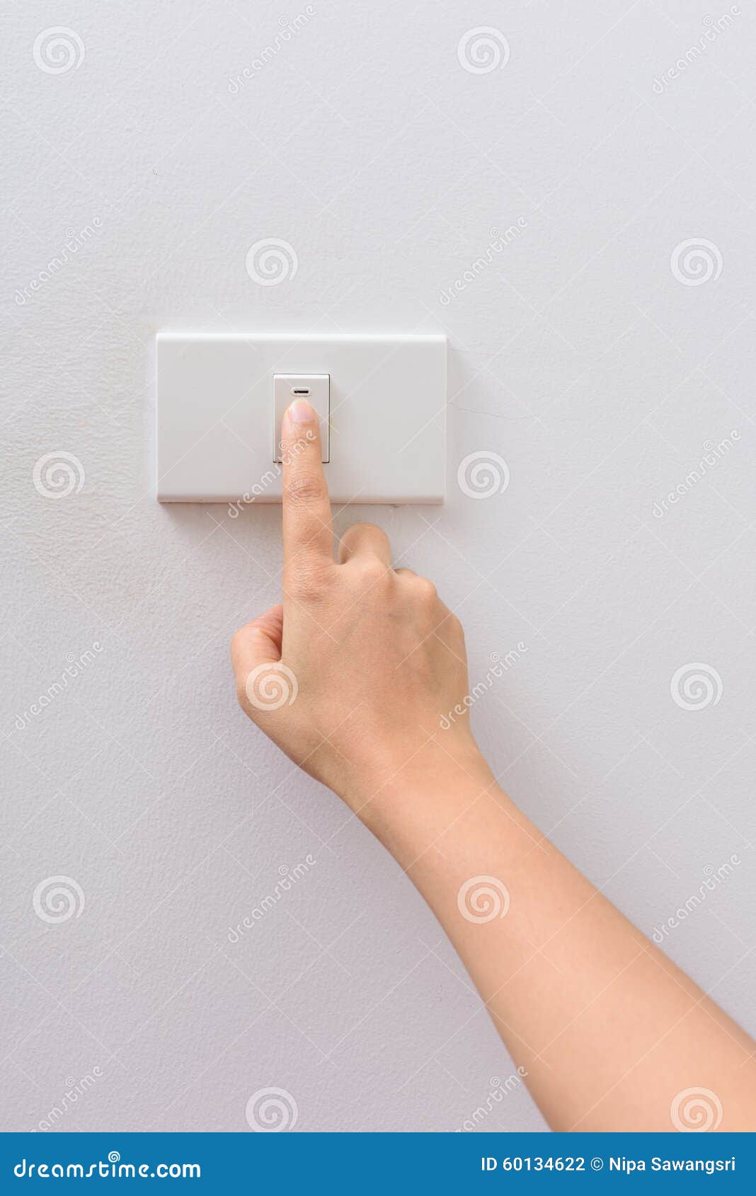 Finger Press Turn on/off Electric-switch Stock Photo - Image of energy ...