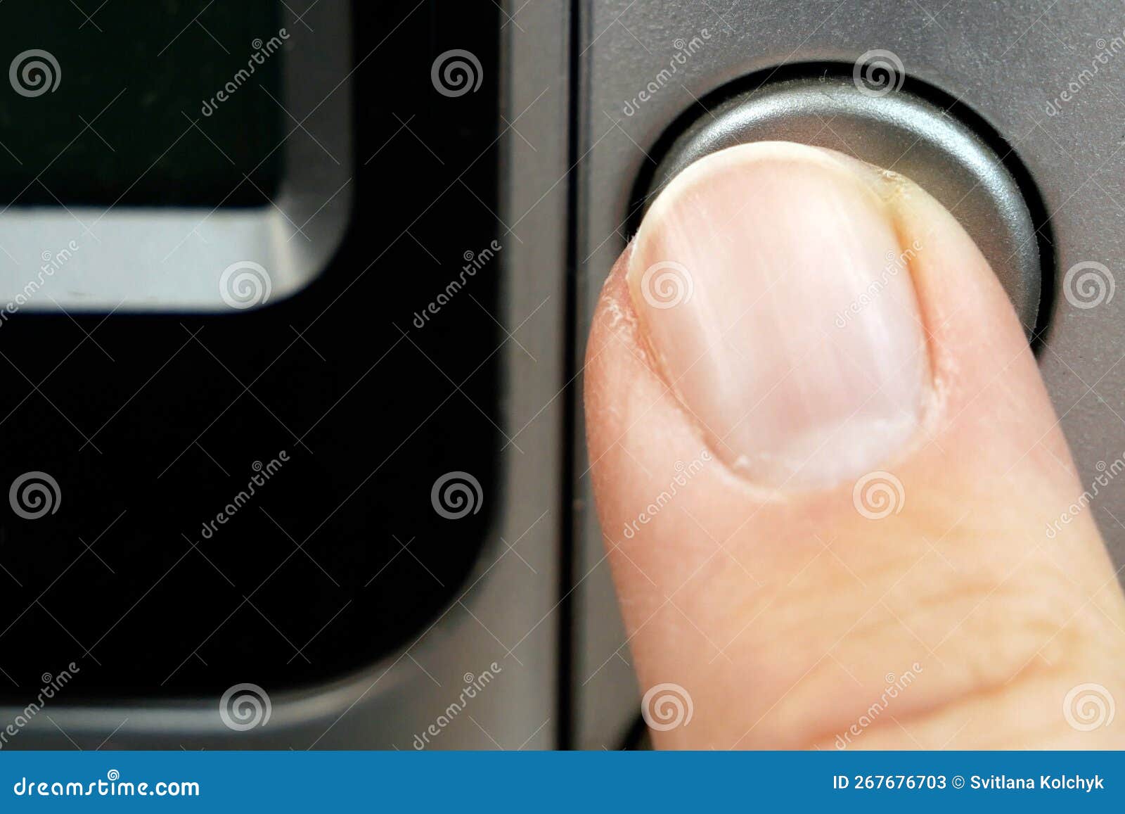 Finger Presses the Button of Vintage CD Player Stock Image - Image of ...