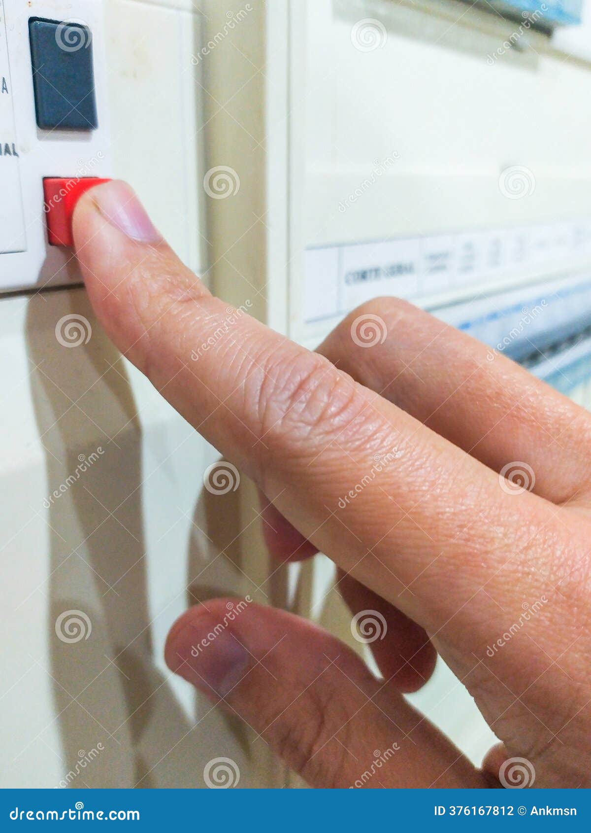 Start Of Emergency Ignition Of The Power Outlet. Burning Electrical ...