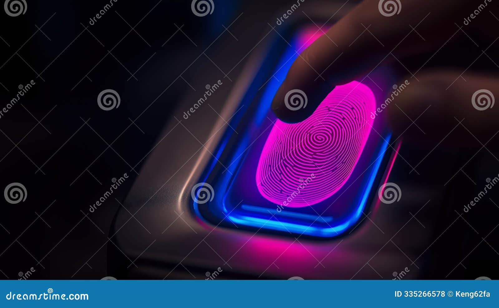 Biometric Scanner Icon For Secure Authentication Stock Photo ...