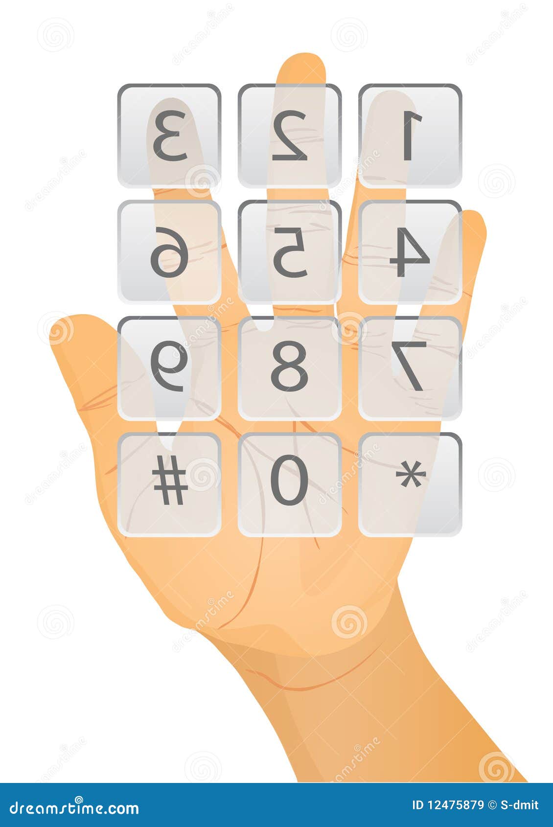 Finger pressing on button stock vector. Illustration of index - 12475879