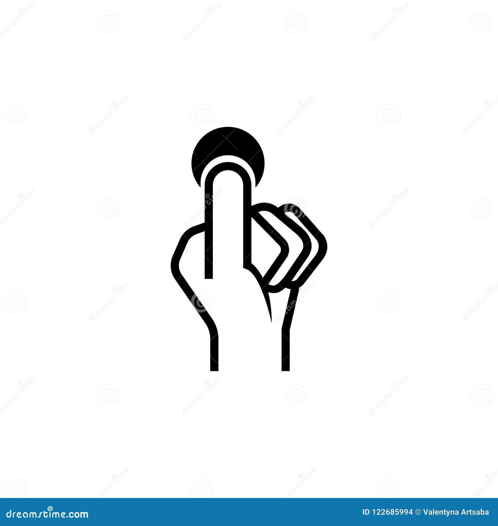 Finger Pressing Button, Push Button Flat Vector Icon Stock Vector ... Finger Pressing Button, Push Button Flat Vector Icon Stock Vector ...