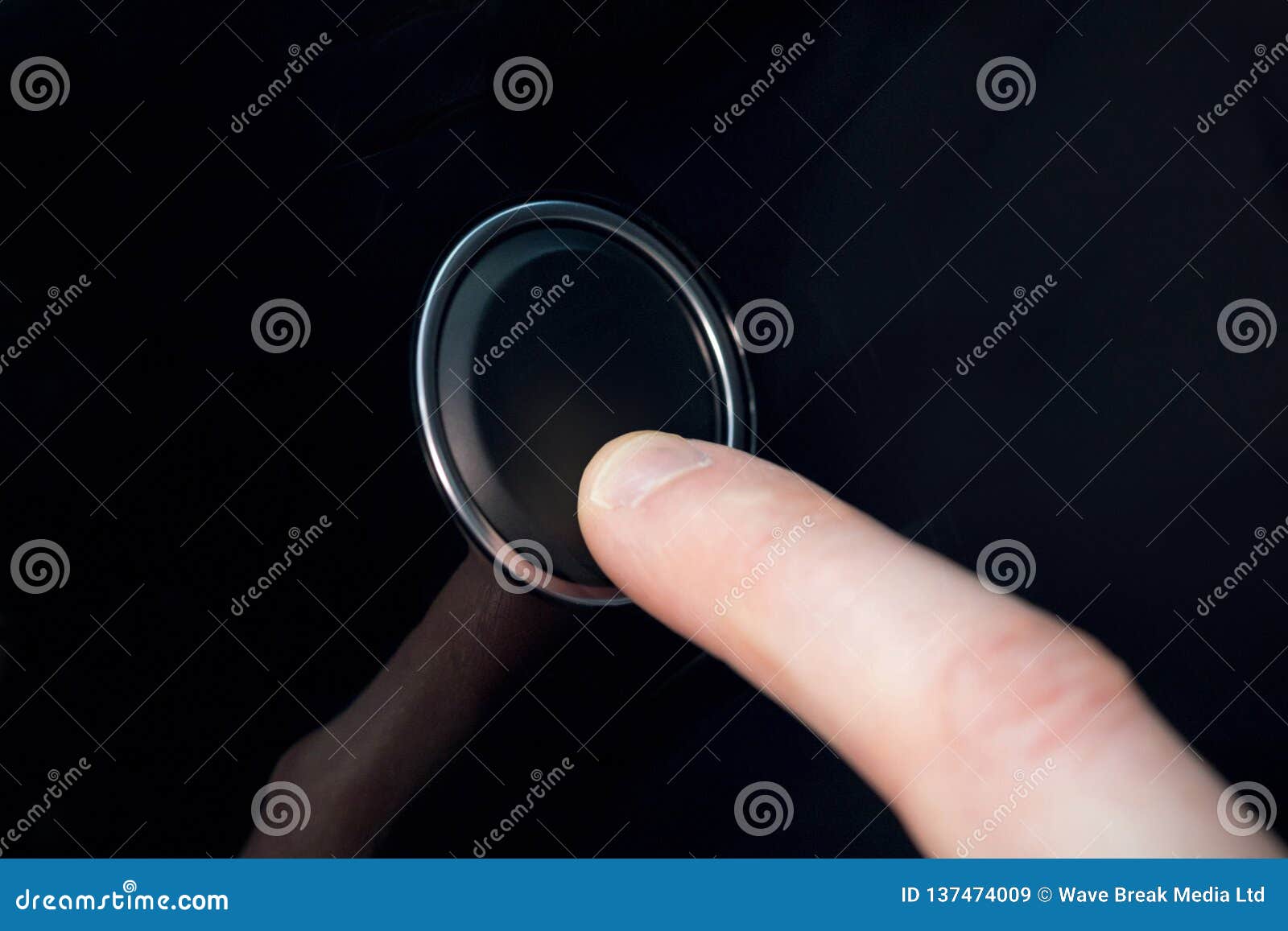 Finger pressing a button stock image. Image of finger - 137474009