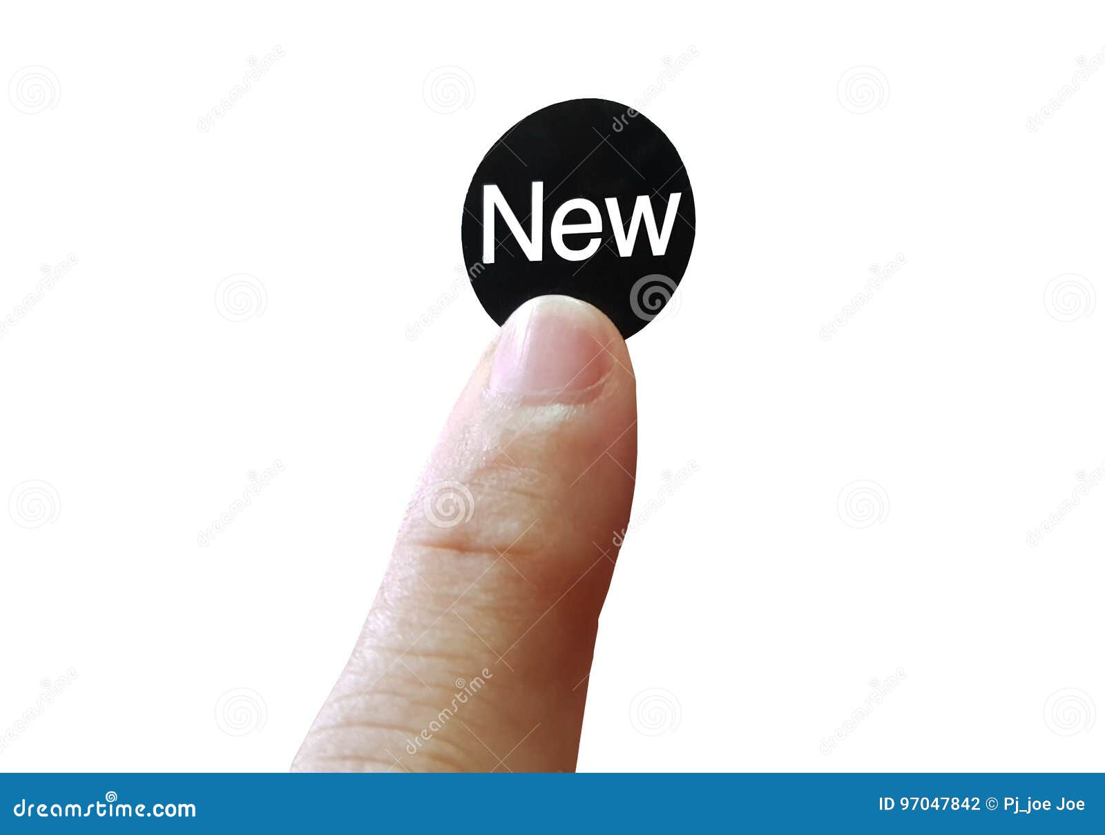 The Finger is Pressing Down on the Stock Photo - Image of finger ...