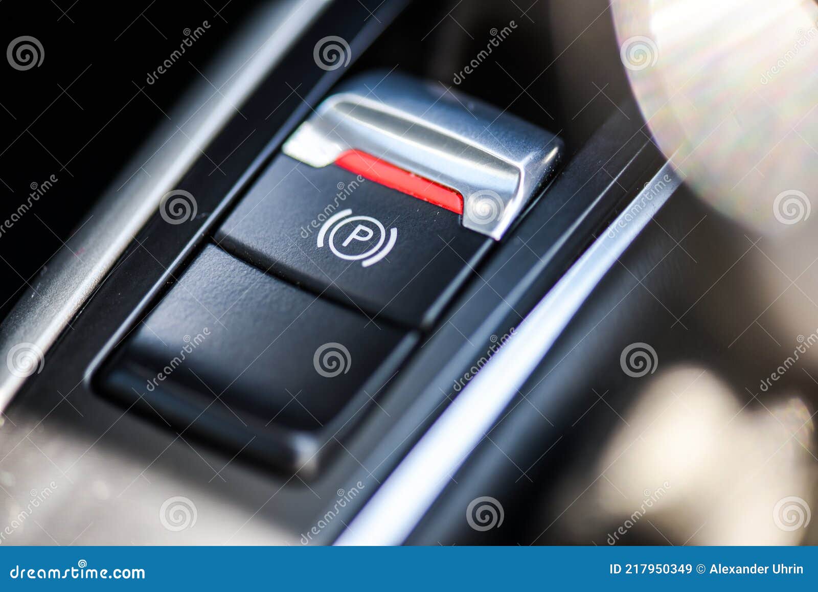 Electronic Parking Brake With Auto-hold. Modern Car...Parking Brake ...