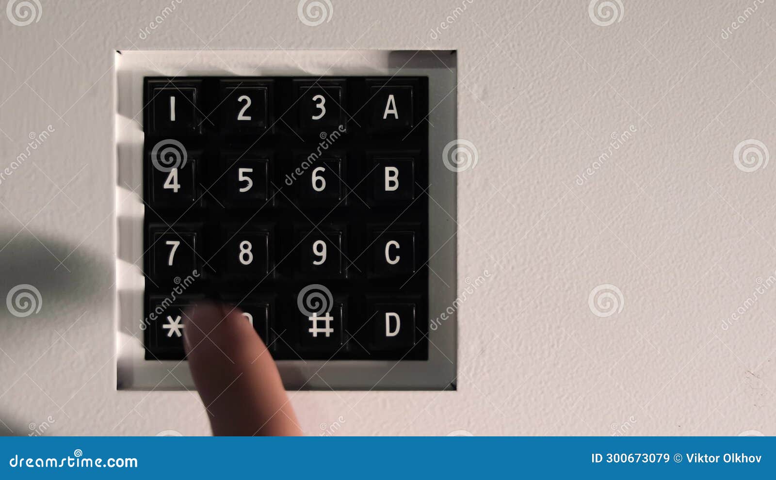 Finger Pressing Elevator Button Panel. Close-up of a Finger Pressing a ...