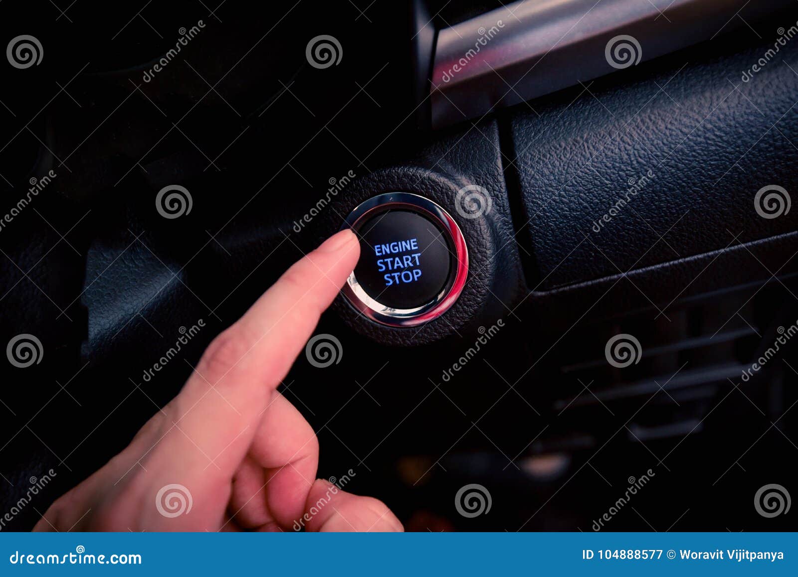 Engine start stop stock image. Image of button, closeup - 104888577