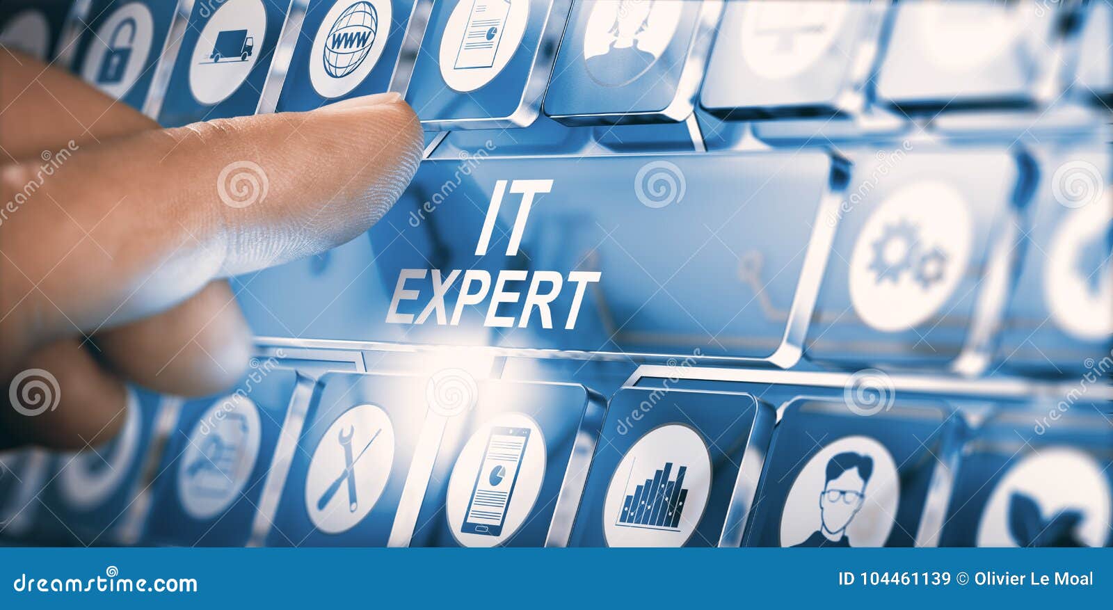 It Expert, Information Technology Advice or Services Stock Illustration ...