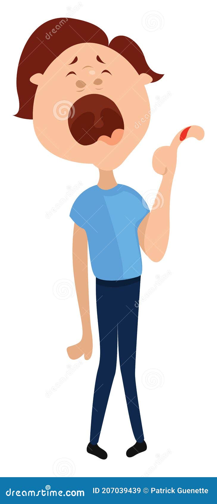 Finger Prick, Illustration, Vector Stock Vector - Illustration of ...