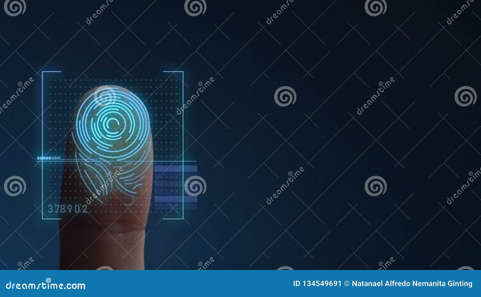 Biometric Scanning Image Facial Recognition Cartoon Vector ...