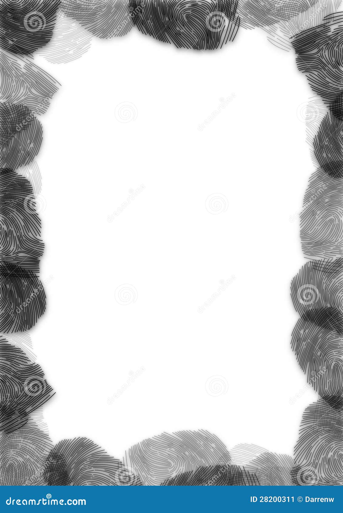Finger Print Frame stock illustration. Illustration of frame - 28200311